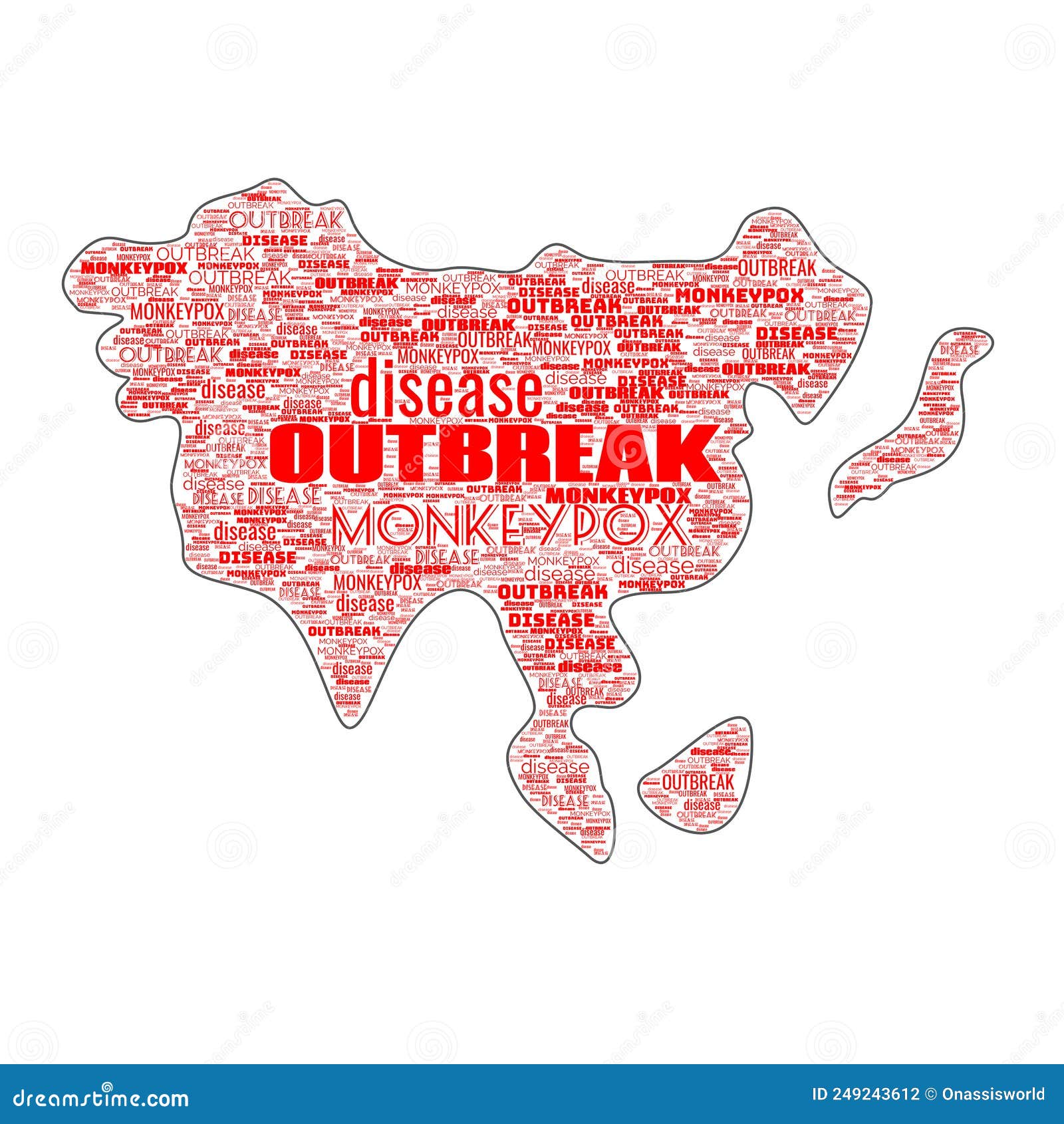 Monkeypox Disease Outbreak Pandemic Abstract Illustration Header Stock ...