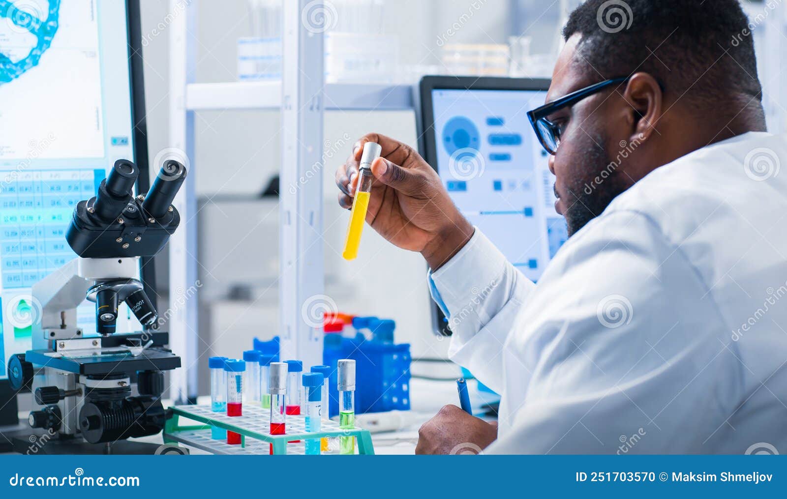 Monkeypox Research Laboratory. Professional Workers Of A Modern ...