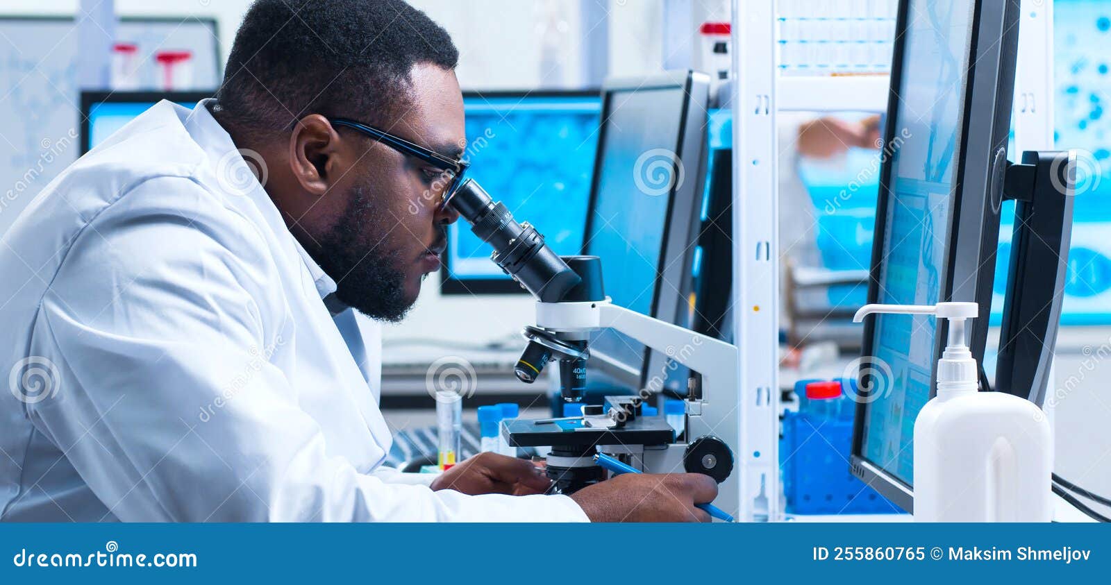 Monkeypox Research Laboratory. Professional Workers Of A Modern ...