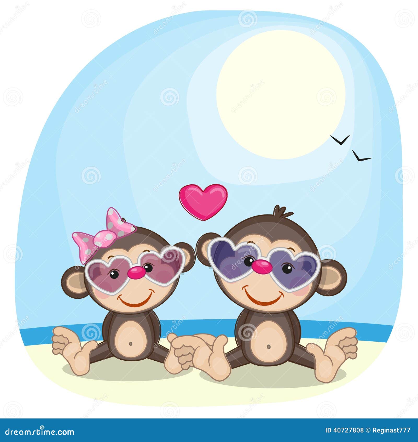 Cute Boy Monkey Clip Art