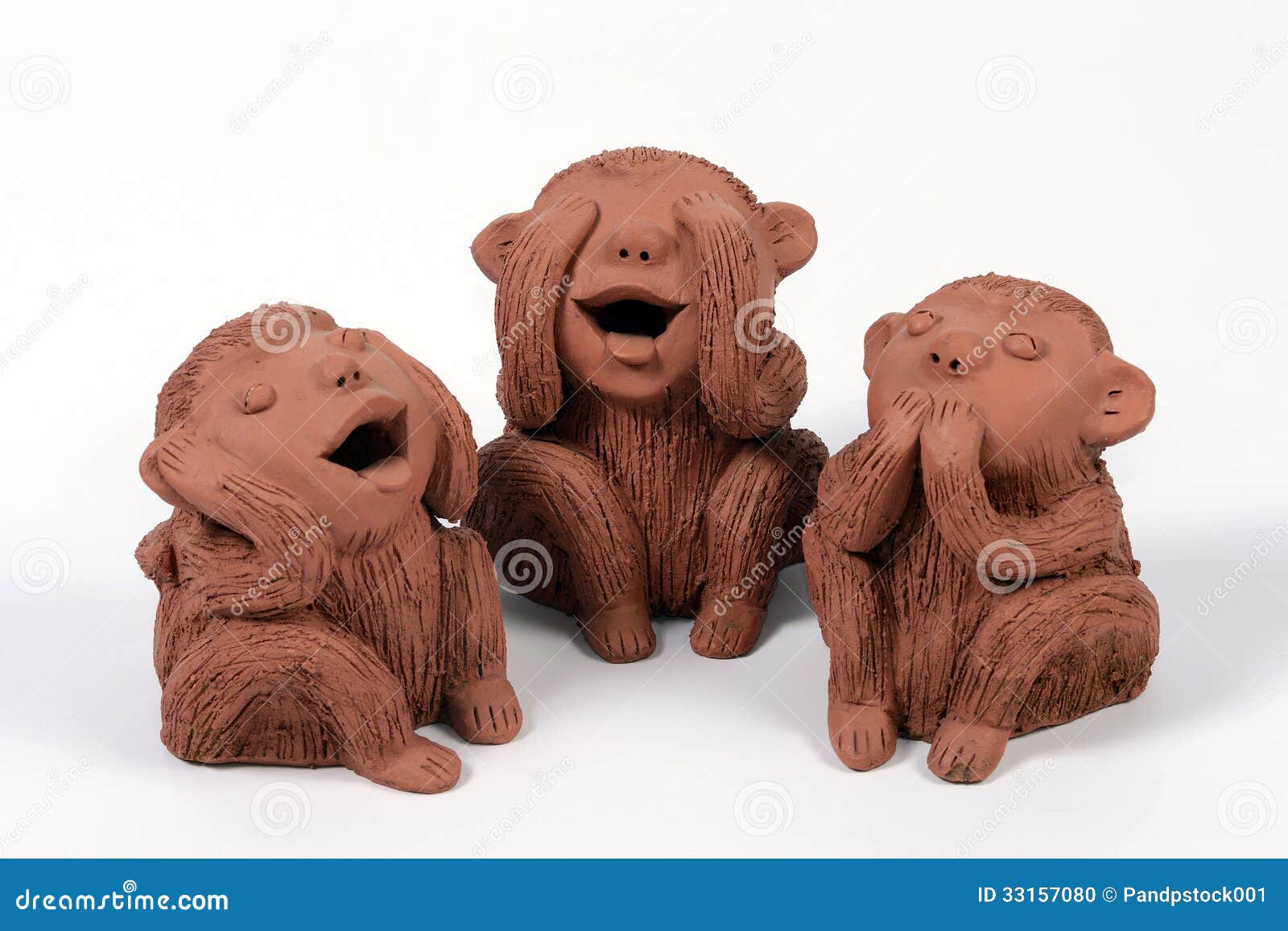 3 monkeys stock photo. Image of monkeys, closed, evil - 33157080