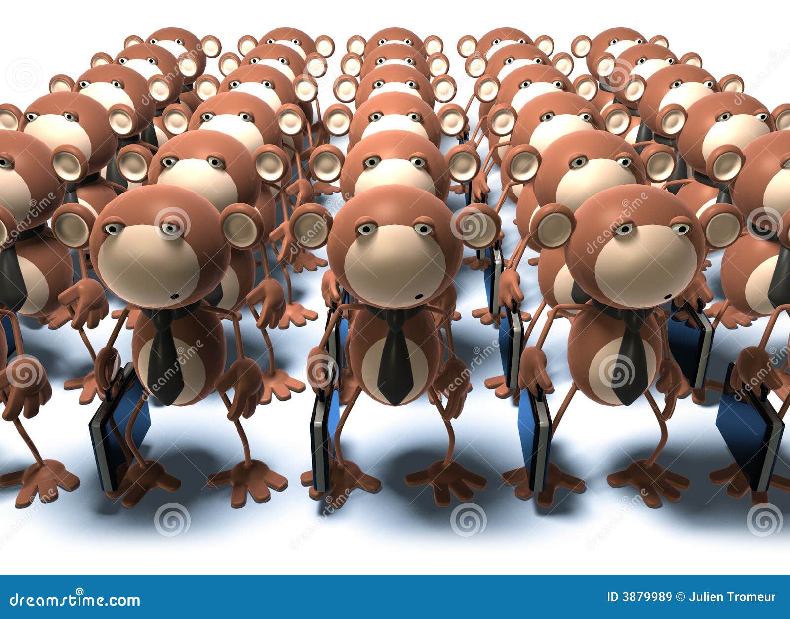 Monkeys at work stock illustration. Illustration of gorilla - 3879989