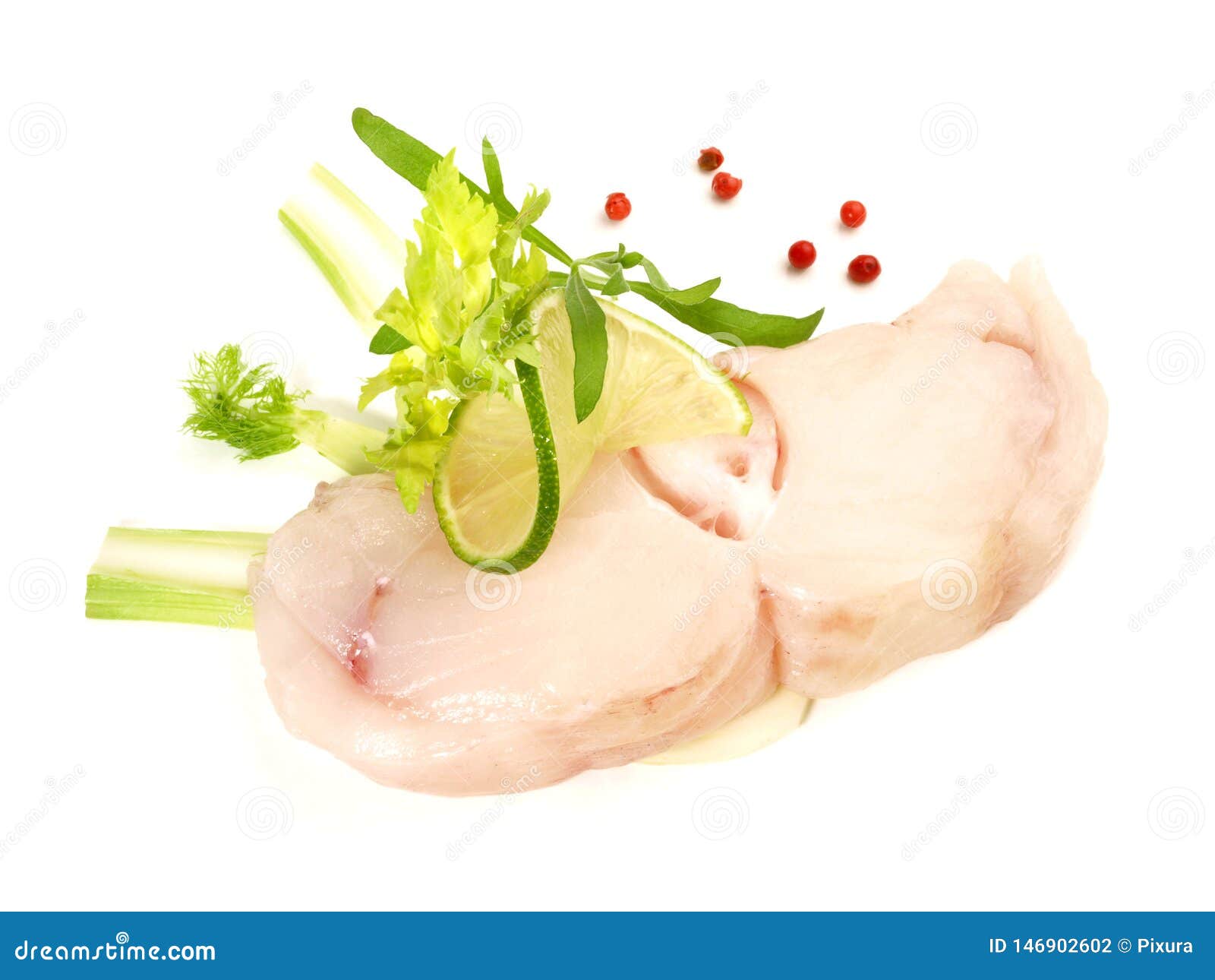 Monkfish - Angler Fish Steak Stock Photo - Image of fish, chop: 146902602