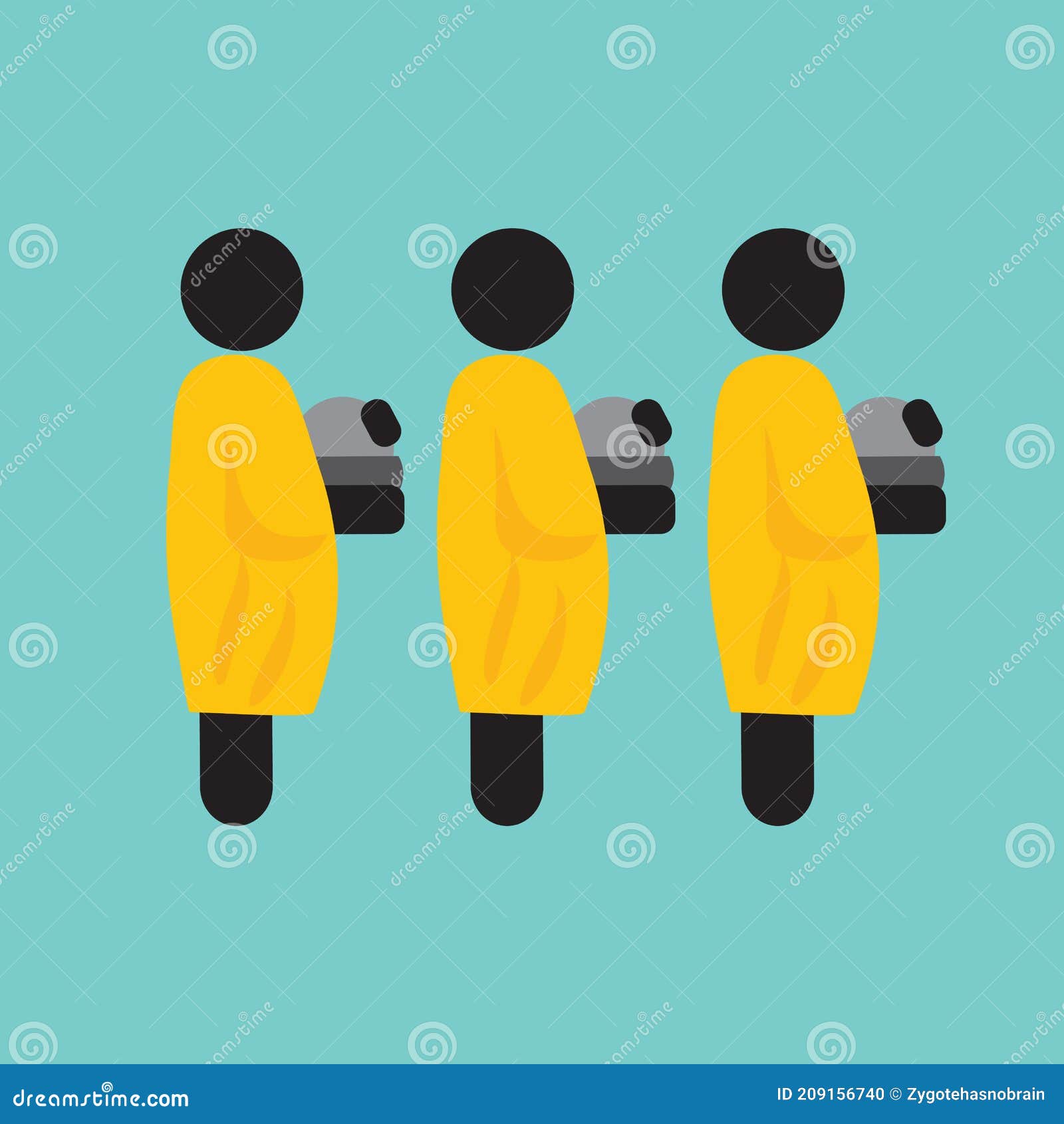 Monks Alms Symbol Icon Design Vector Stock Vector - Illustration of ...