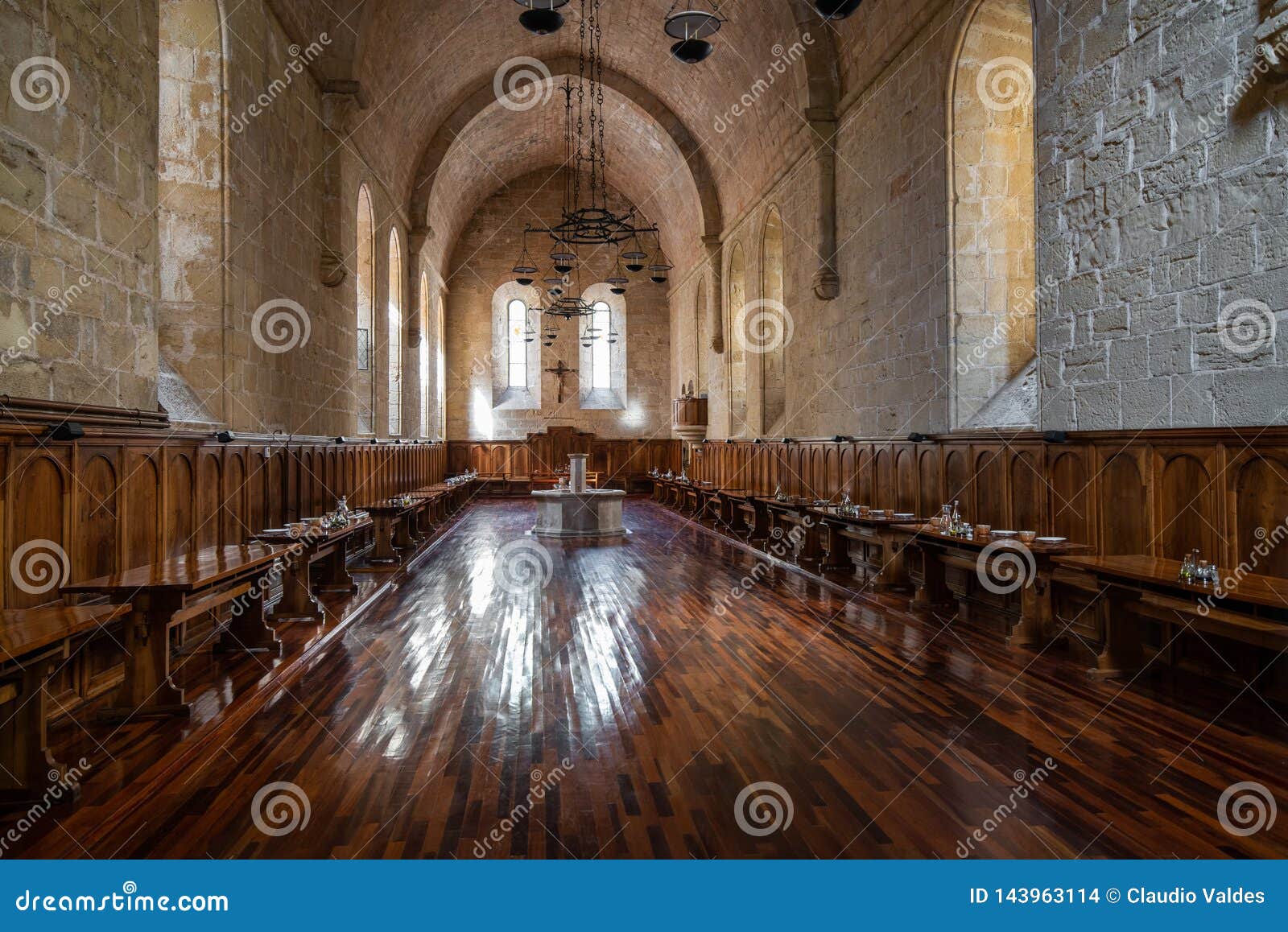 Monastery of Poblet, Tarragona, Spain Editorial Stock Image - Image of ...