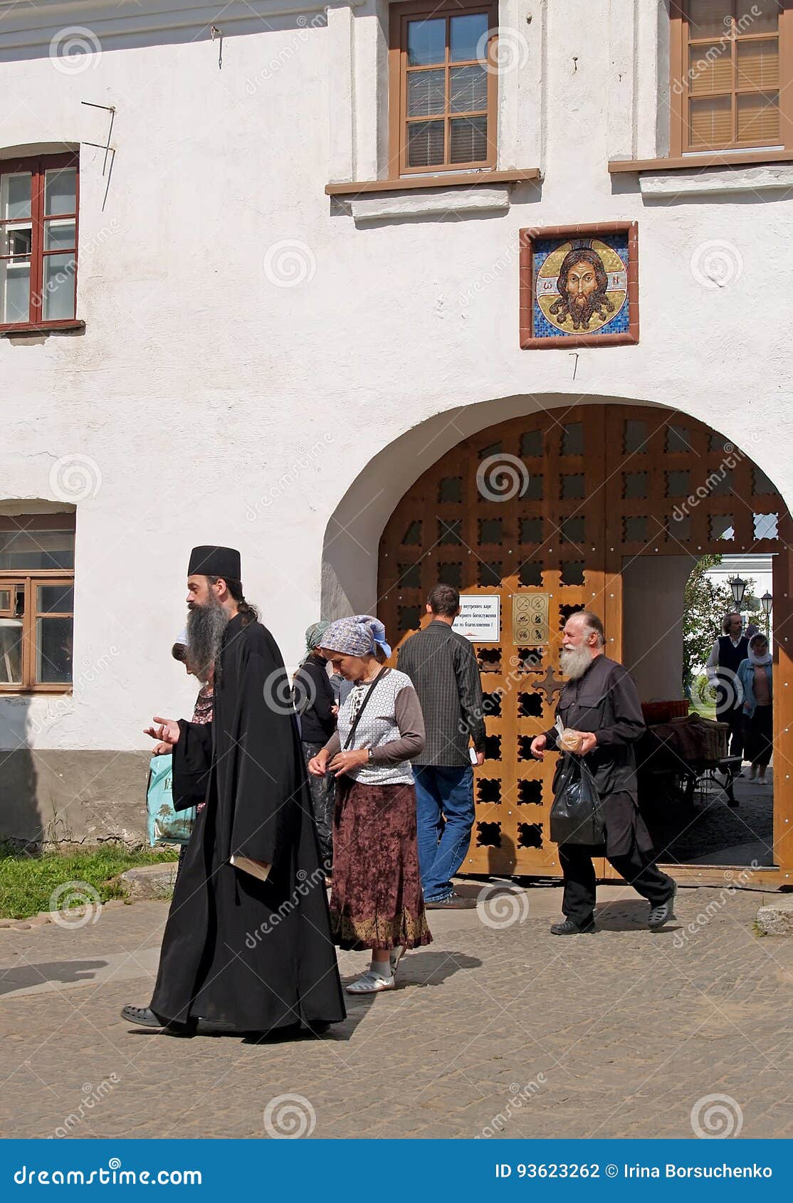 Monks and Pilgrims of the Valaam Monastery Editorial Photography ...