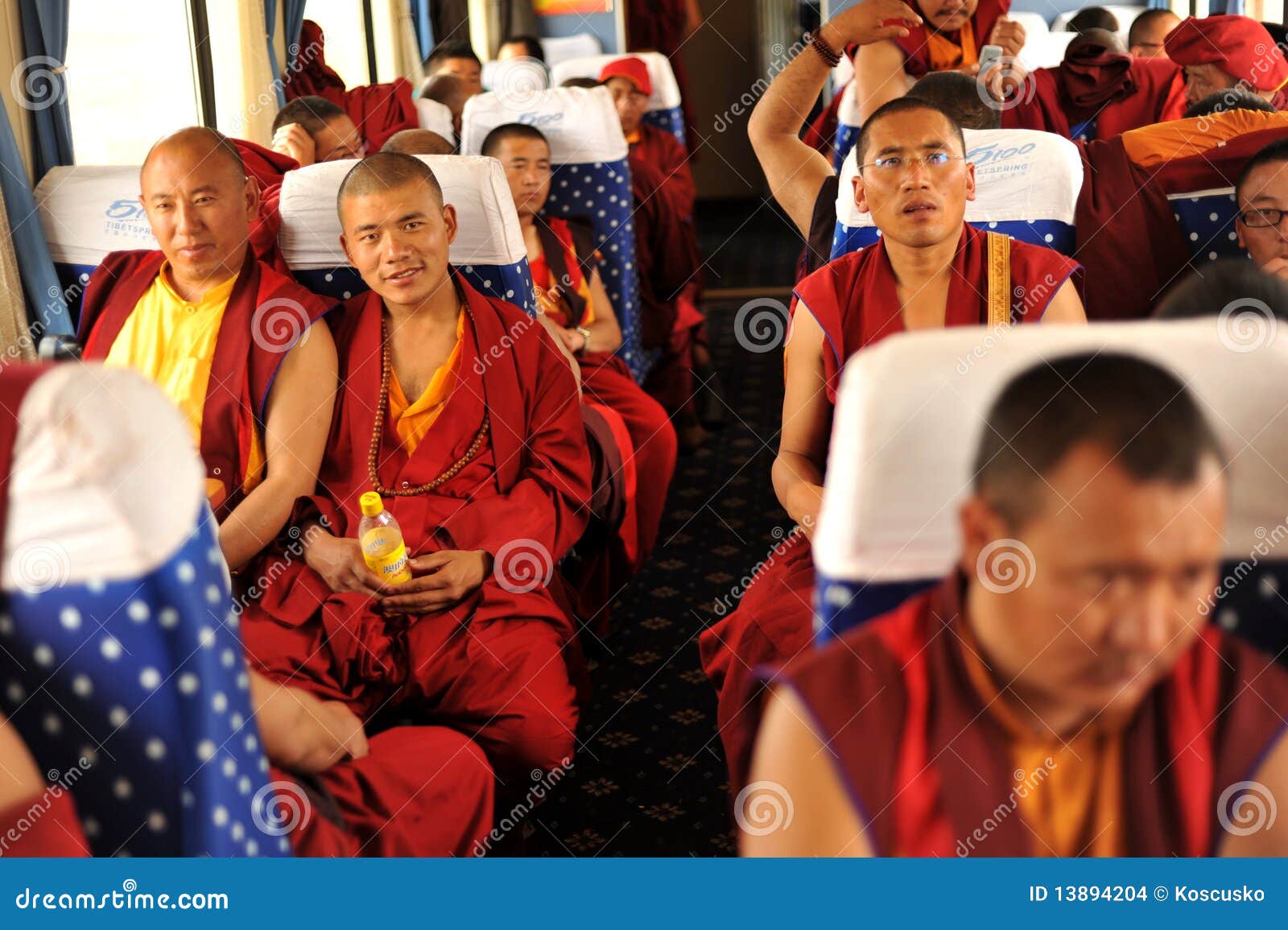 Monks on the tourr editorial stock image. Image of eastern - 13894204
