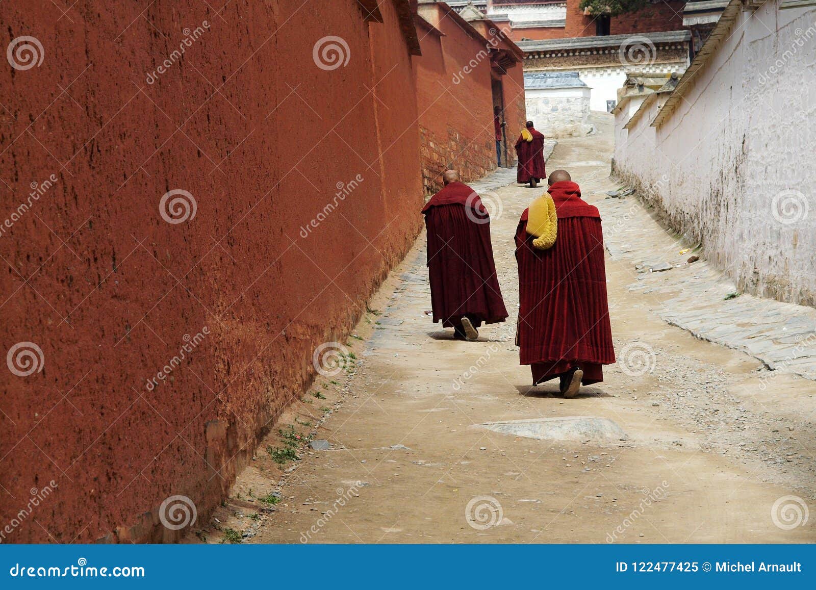 Monks walking in monastery editorial image. Image of monk - 122477425