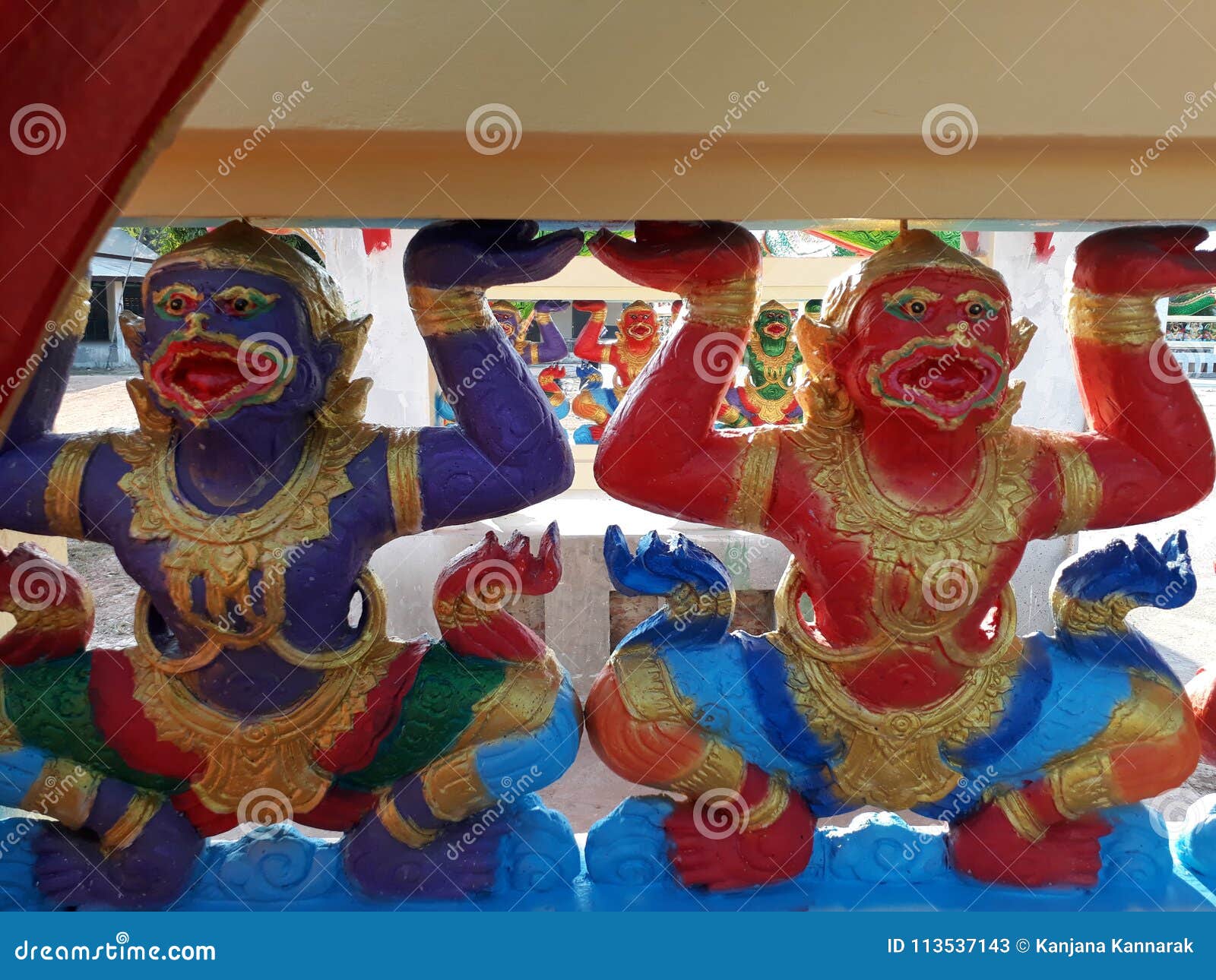 Mono Del Ramayana De Hanuman Imagen de archivo - Imagen de hada, templo ...