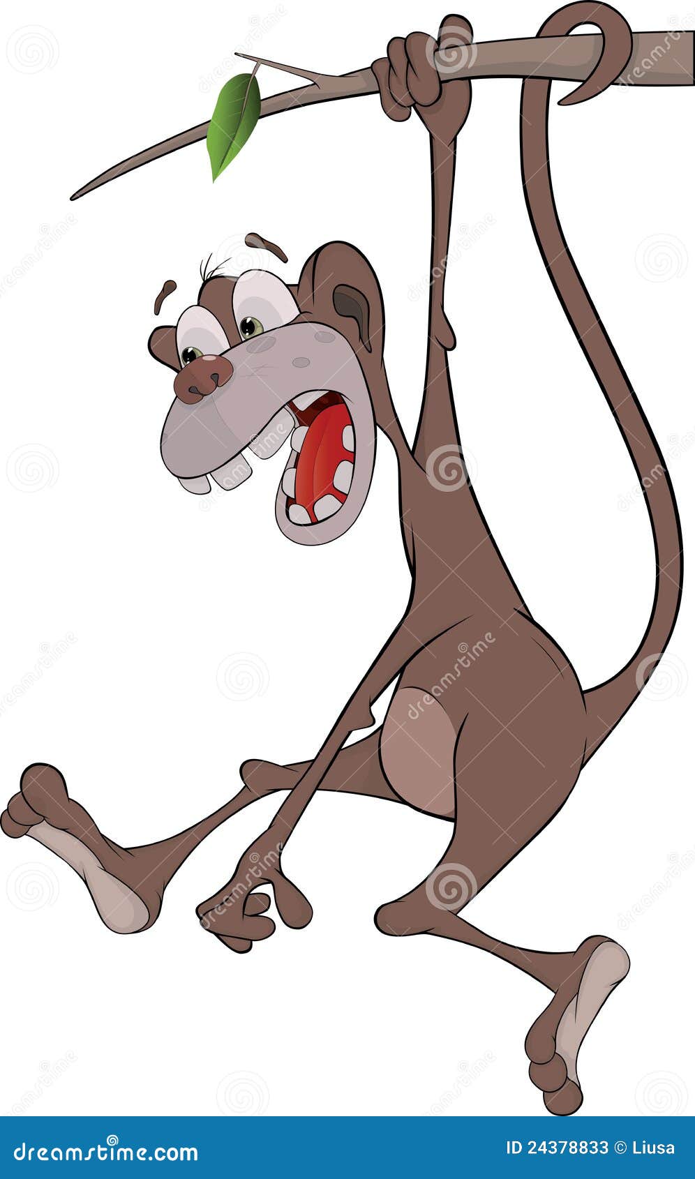 Mono. Historieta ilustración del vector. Ilustración de manos - 24378833