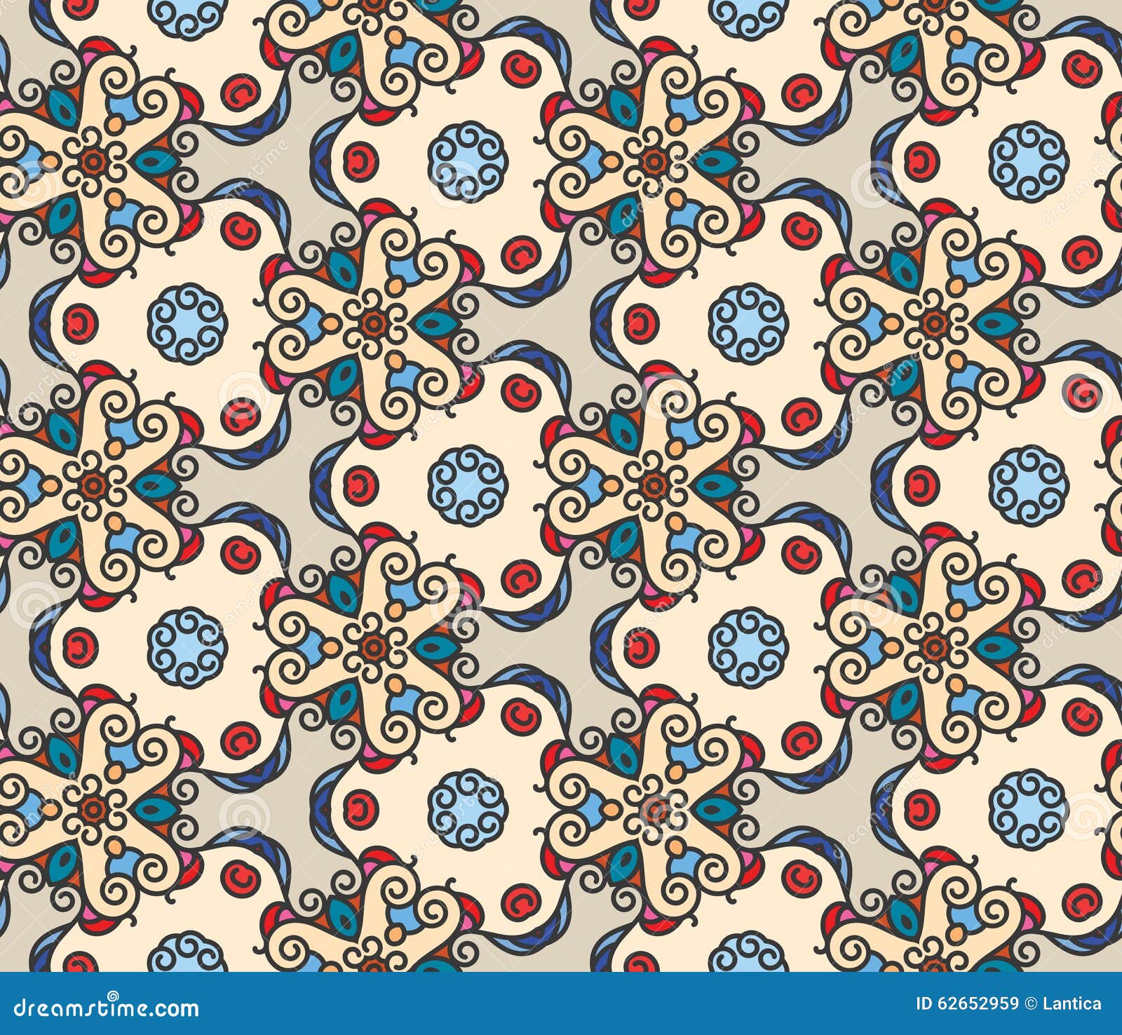 Mono Line Pattern Retro Style for Your Design Stock Vector ...