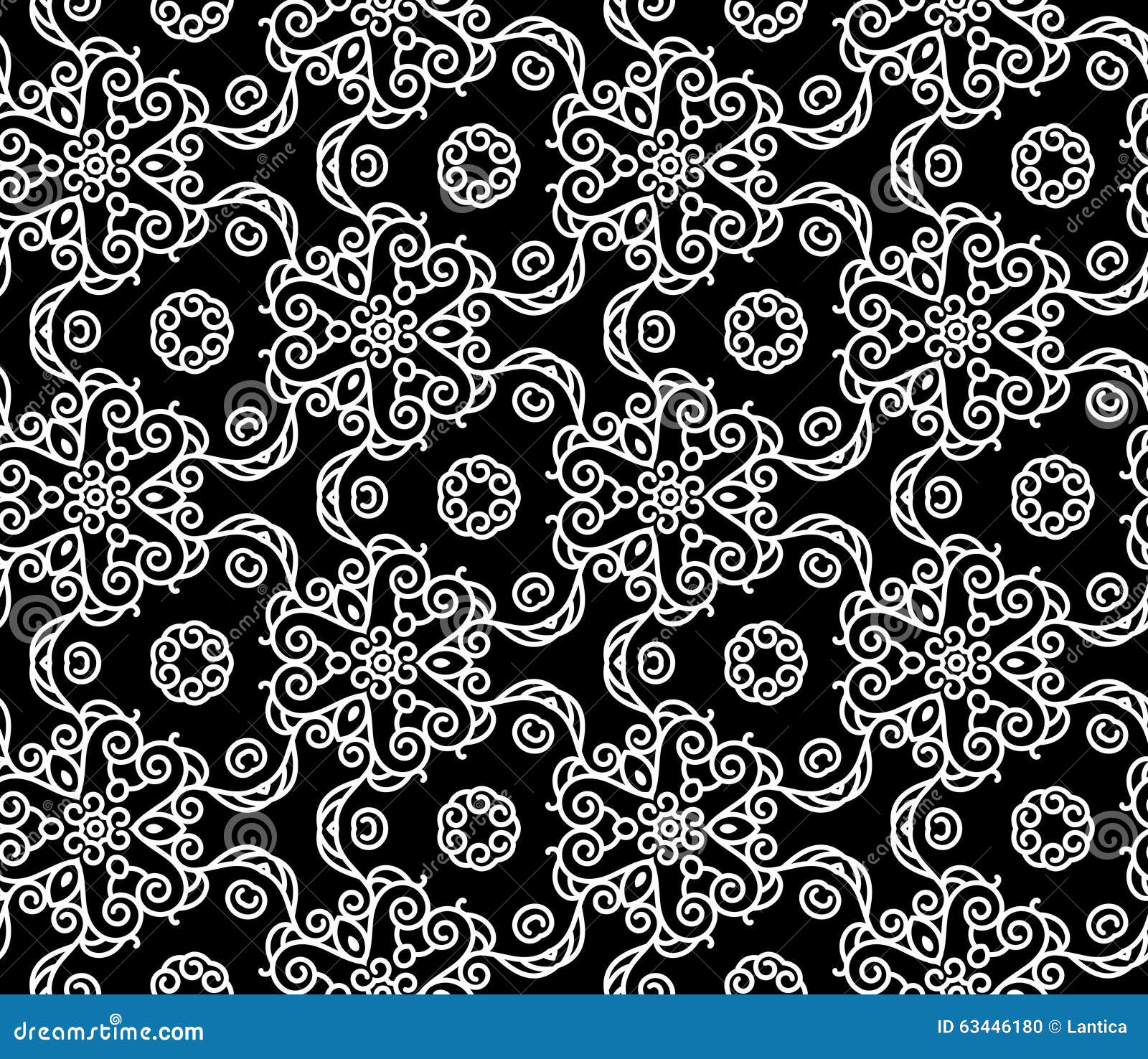 Mono Line Pattern for Your Design Stock Vector - Illustration of modern ...