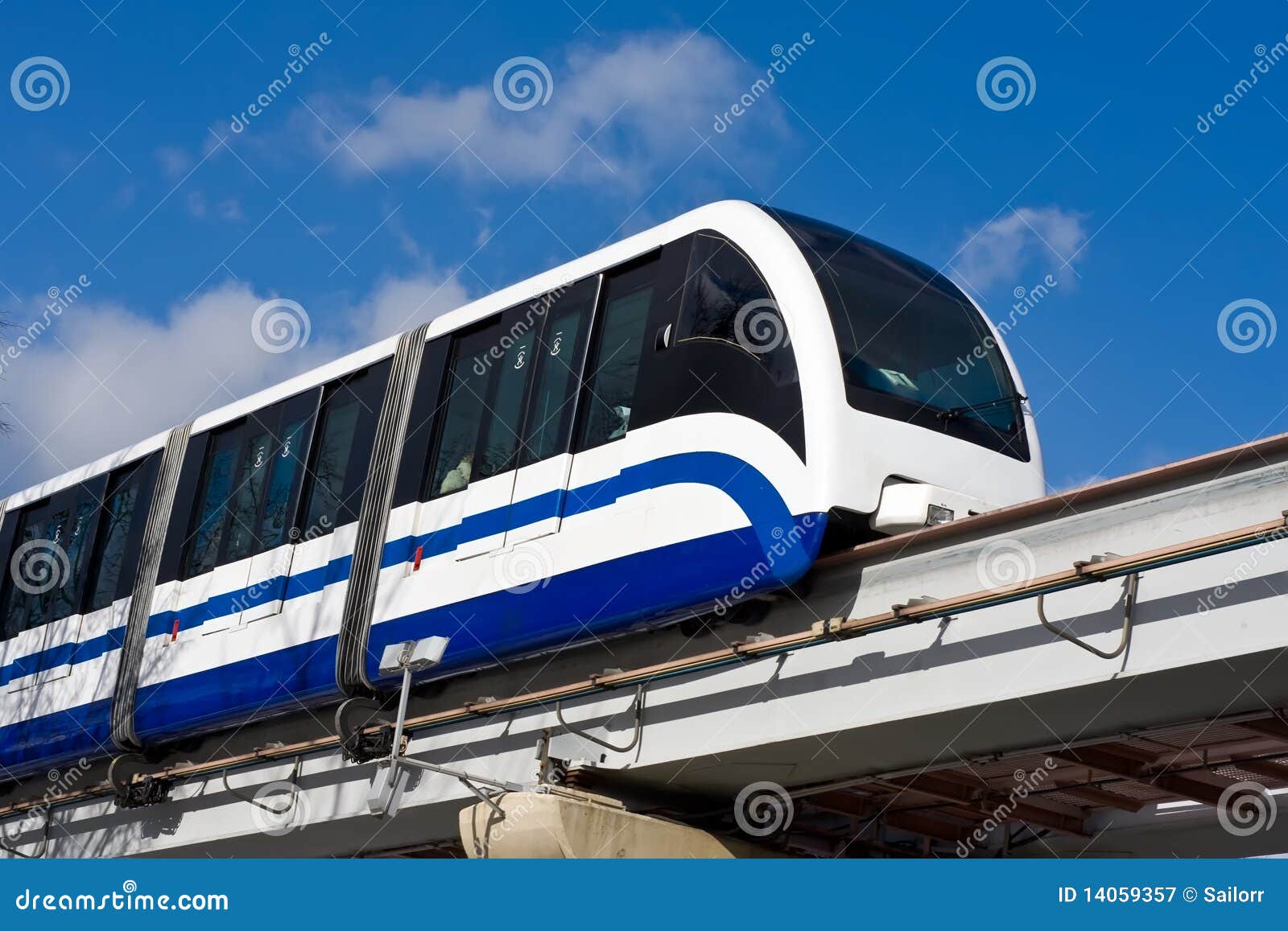Mono rail stock image. Image of urban, transportation - 14059357