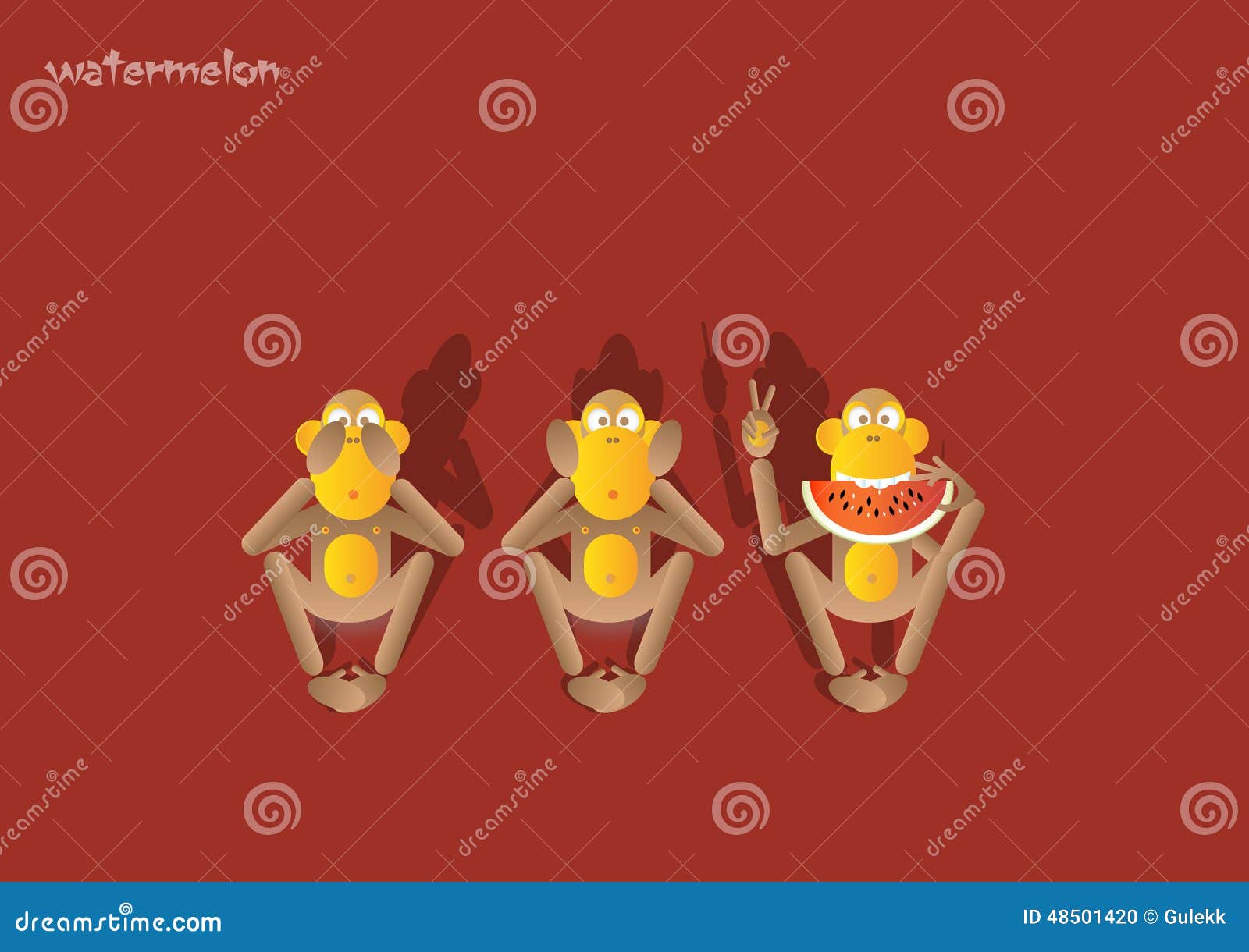 Mono 51-the 3ro stock de ilustración. Ilustración de icono - 48501420