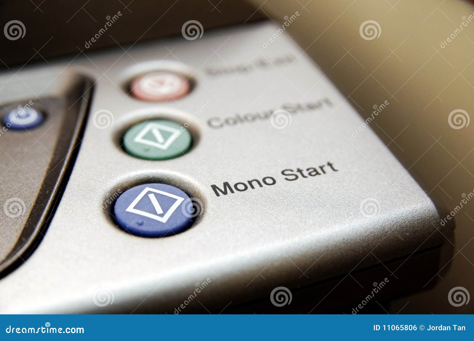 Mono Start Button of Printer Stock Photo - Image of color, mono: 11065806