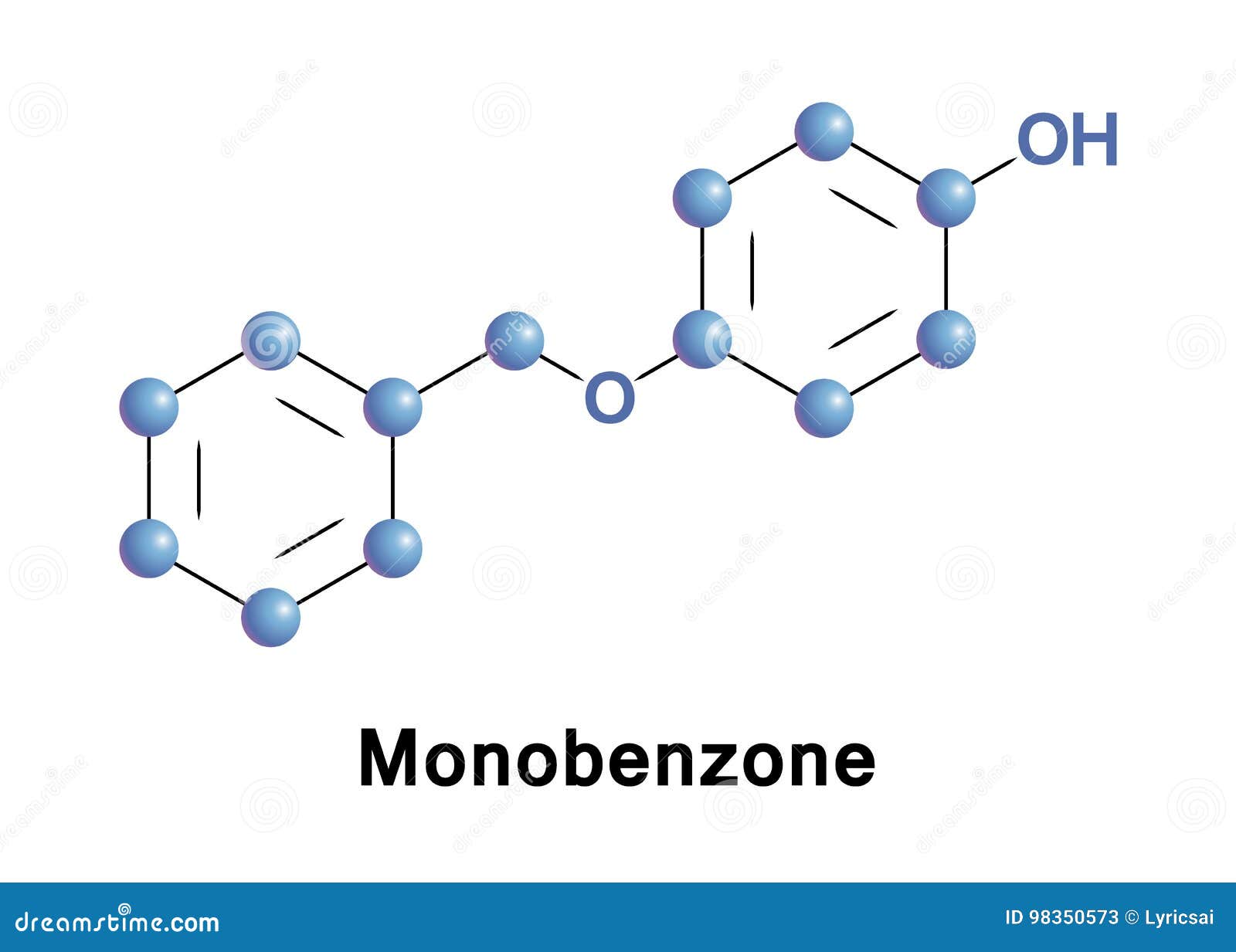 Monobenzone O Benzyloxyphenol Illustrazione Vettoriale - Illustrazione ...