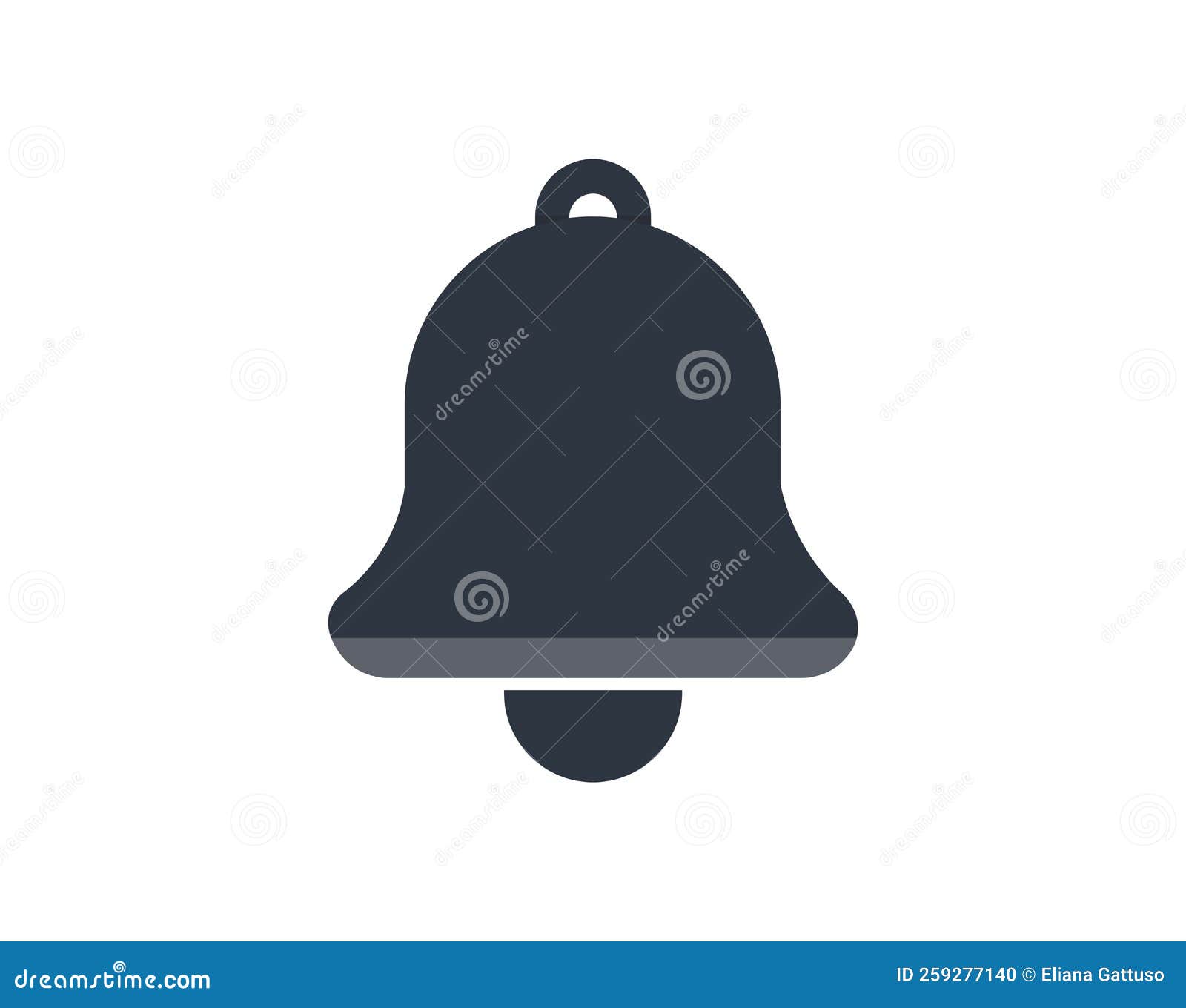 Monochromatic Bell Icon. Concept of Alert Ringing, Reminders and ...