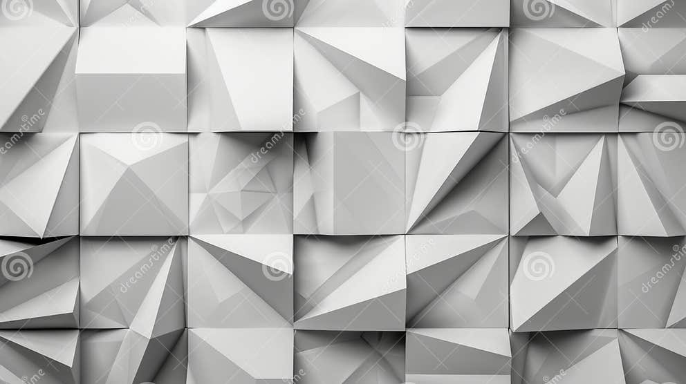 A Monochromatic Composition of Origami Squares and Triangles Creating a ...