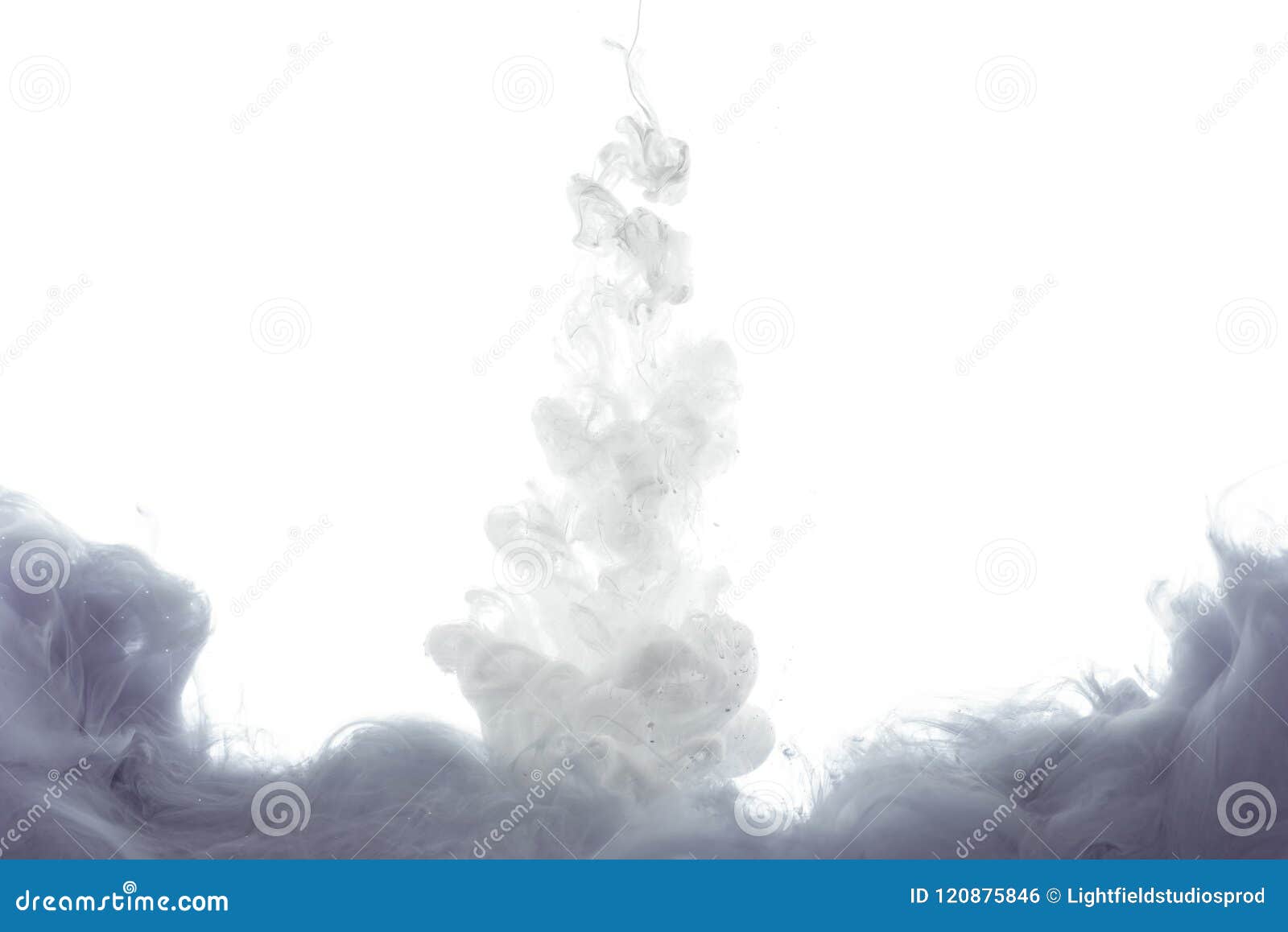 Monochromatic Grey Paint Splash, Isolated Stock Photo - Image of ...