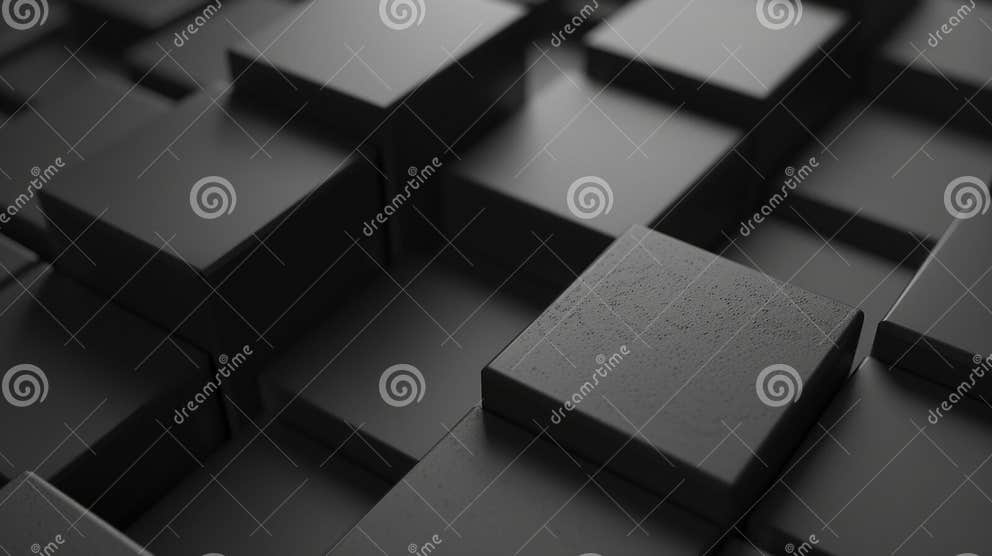 A Monochromatic Image Featuring a Group of Cubes. Suitable for Various ...
