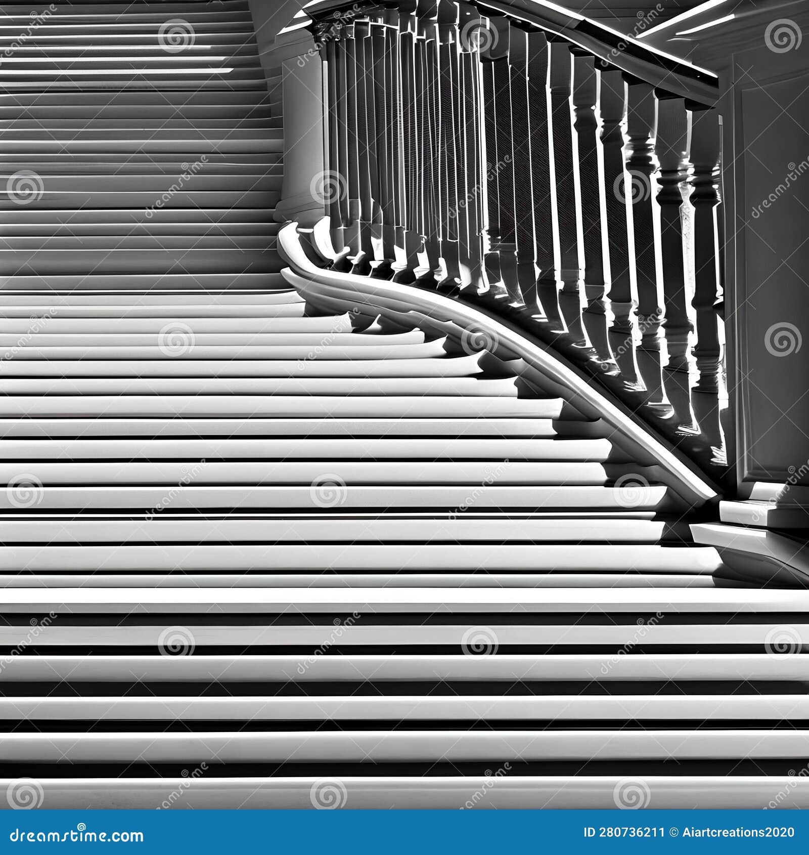 A Monochromatic Image Of A Row Of Trees, Perfectly Aligned In The ...