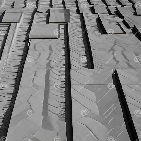 A Monochromatic Image of Shadows Cast by Architectural Elements ...