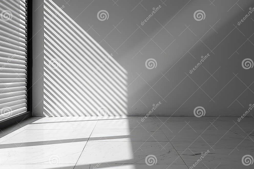 A Monochromatic Image of a Window with Closed Blinds. Suitable for ...