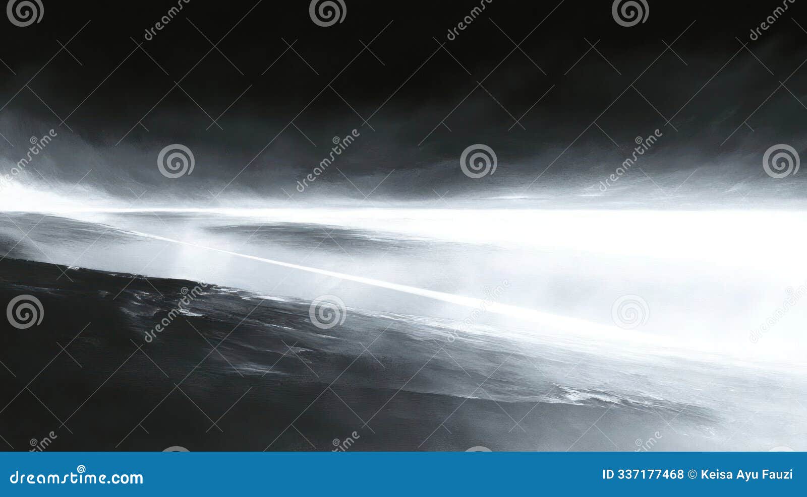 A Monochromatic Landscape Depicting a Dramatic Horizon with Contrasting ...