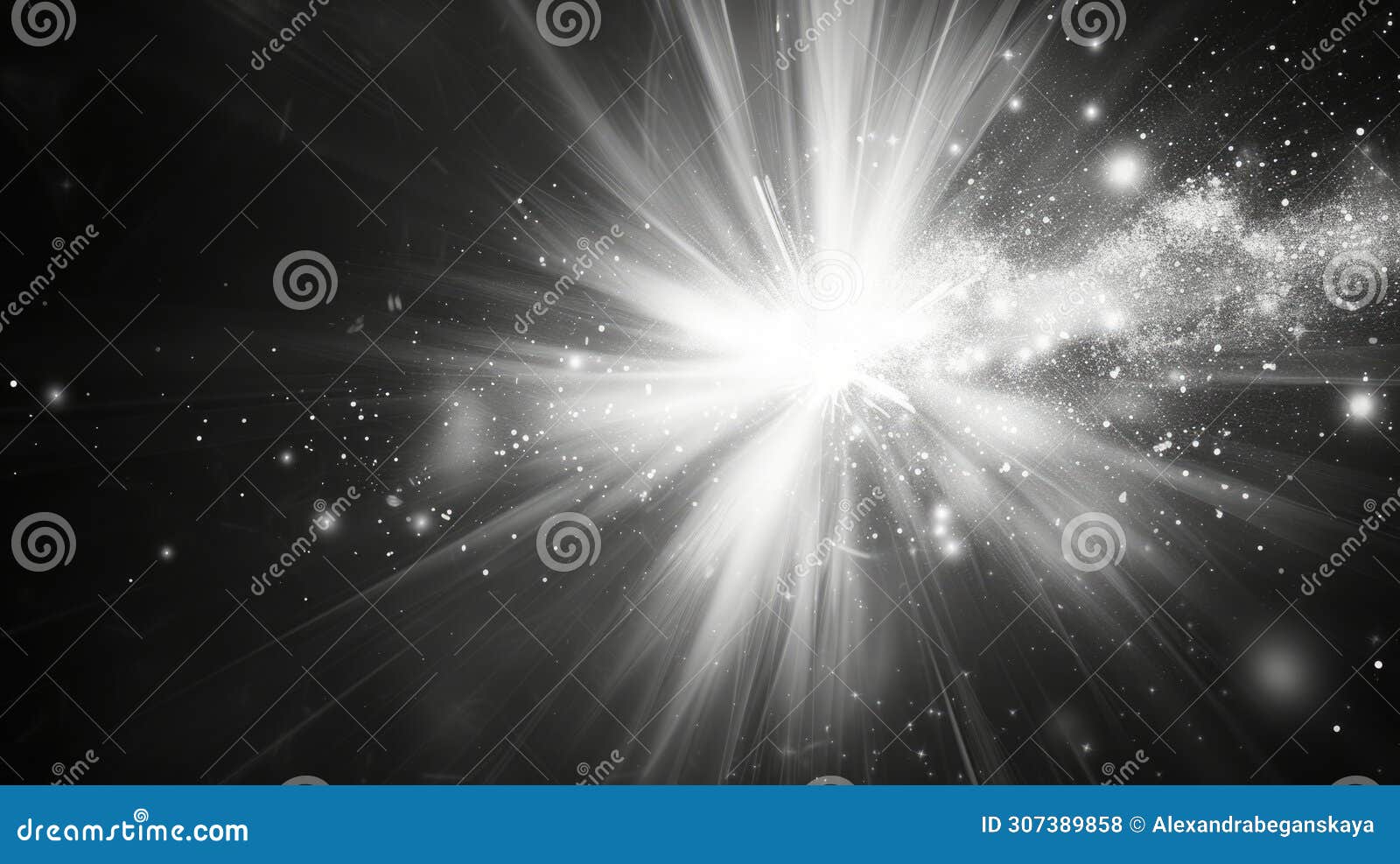 Monochromatic Light Rays and Dust Particles Background Stock ...