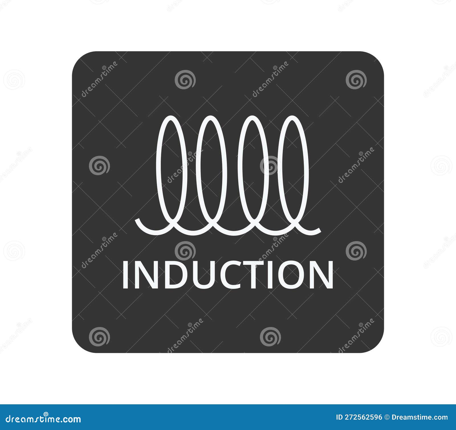 Monochromatic Modern Induction Cooking Icon. Vector Graphic Design ...