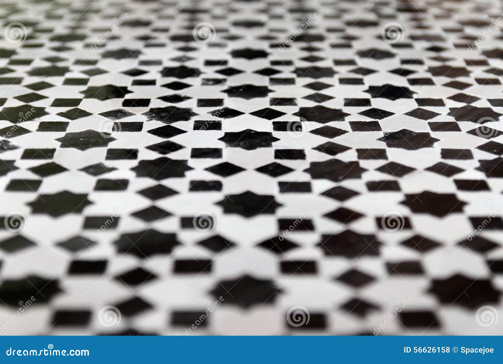 Monochromatic Moroccan Zellige Stock Photo - Image of zellij, tile ...