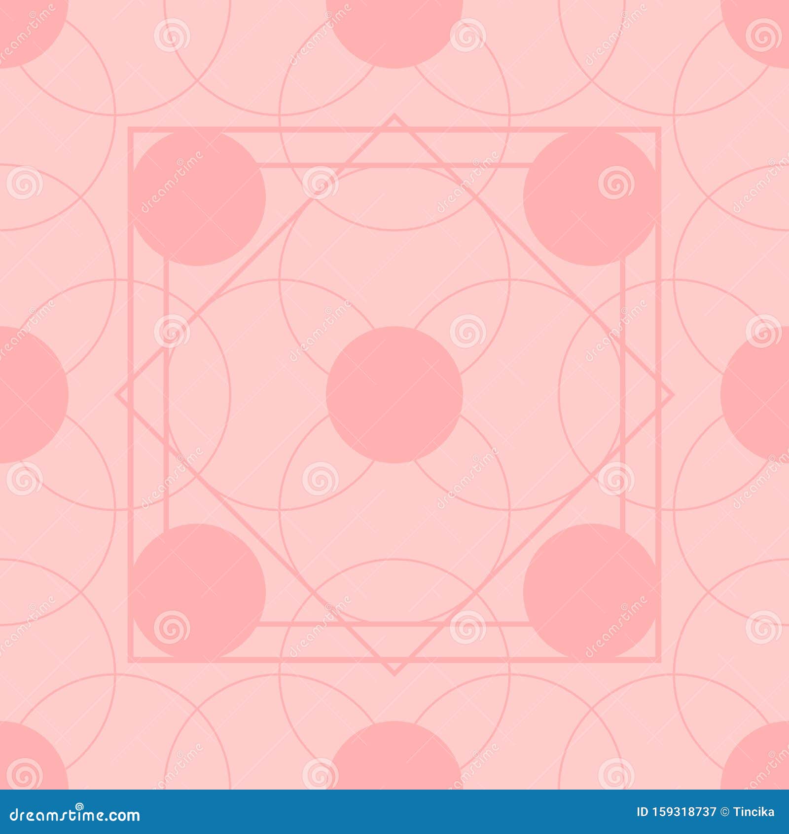 Pink Art Deco Pattern Collection. Stock Vector - Illustration of ...