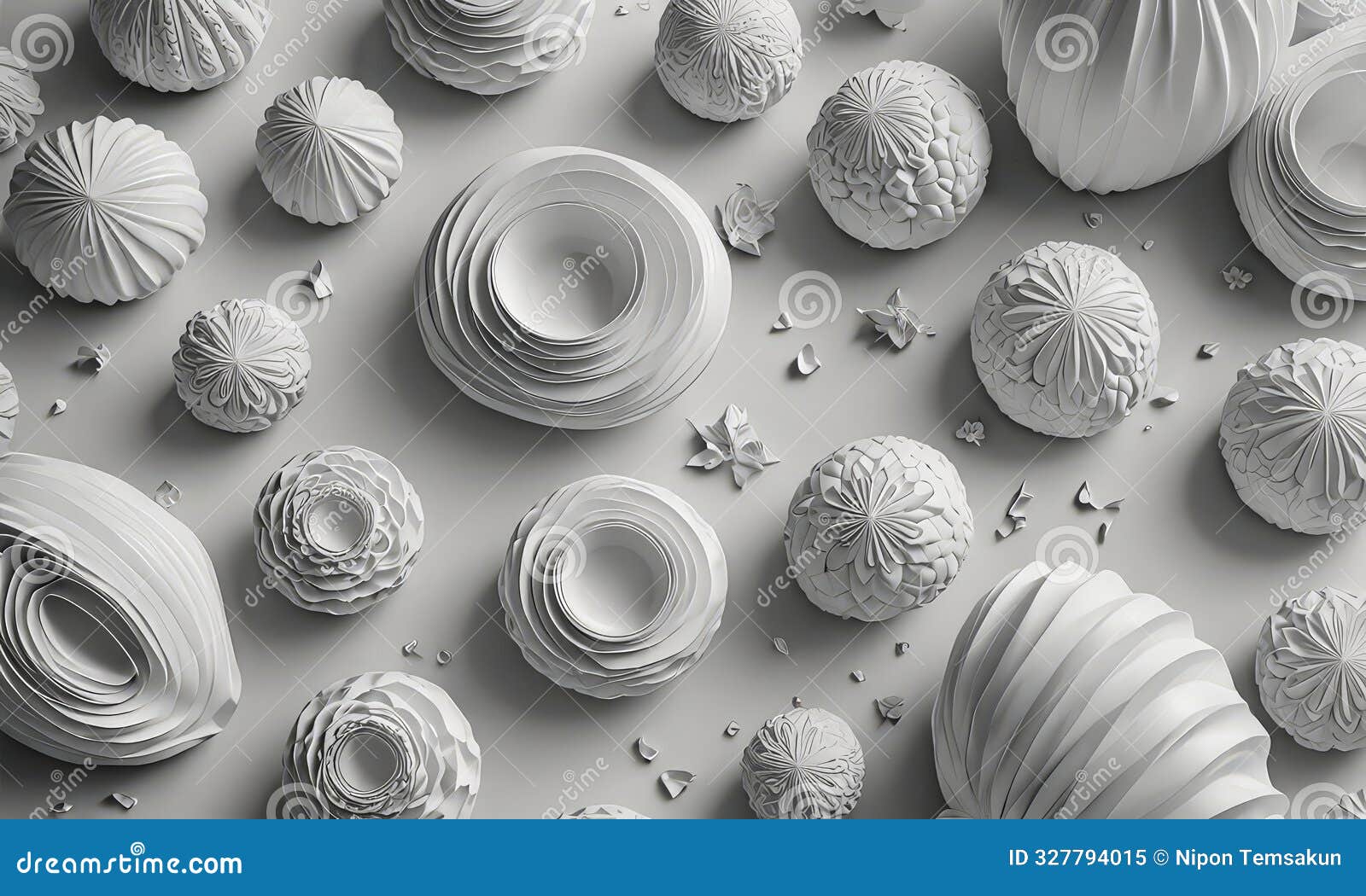 Monochromatic Showcases Collection White, Organic-looking Objects ...