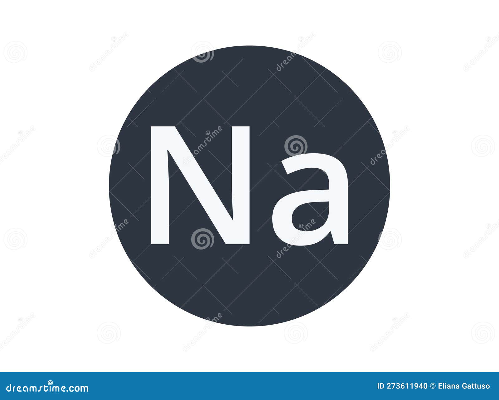 Monochromatic Sodium Element Graphic for Science Designs. Stock Vector ...
