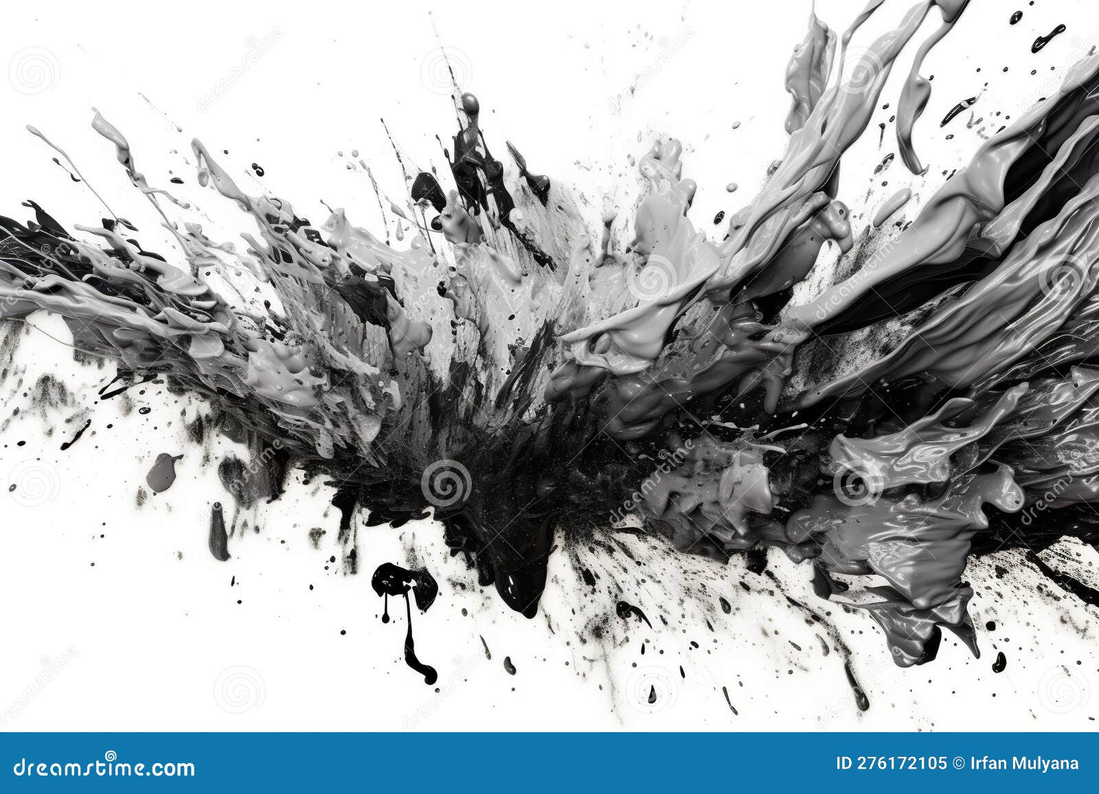 Monochromatic Splash Background with Paint Splash Pattern Stock ...