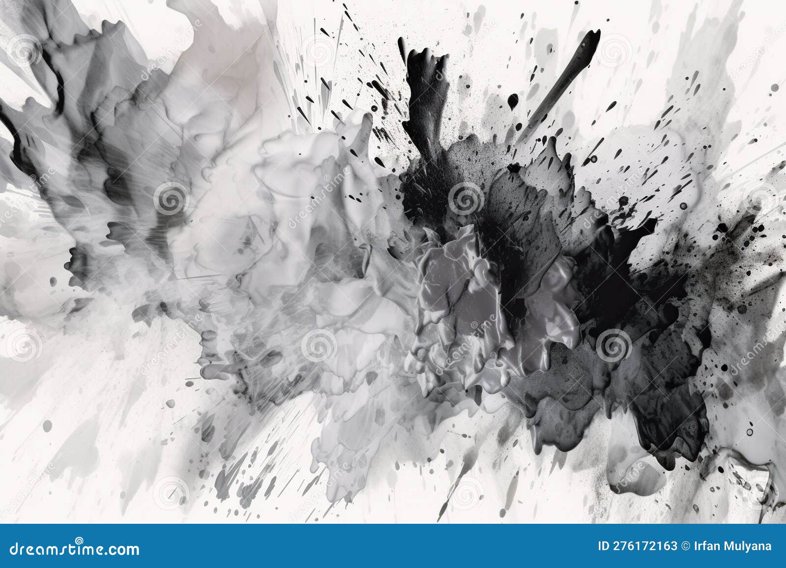 Monochromatic Splash Background with Paint Splash Pattern Stock ...
