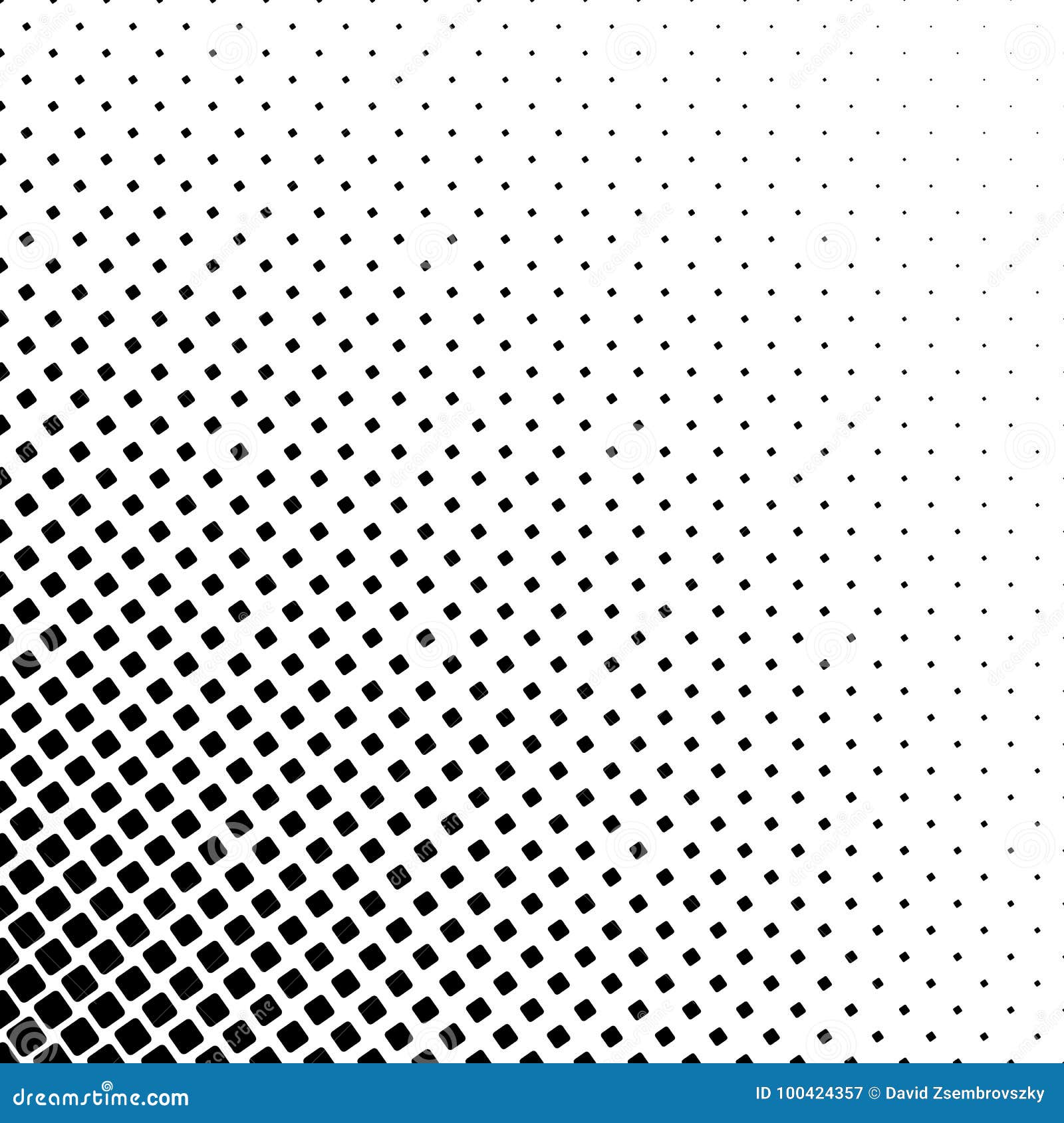 Monochromatic Square Pattern Geometric Abstract Vector Background