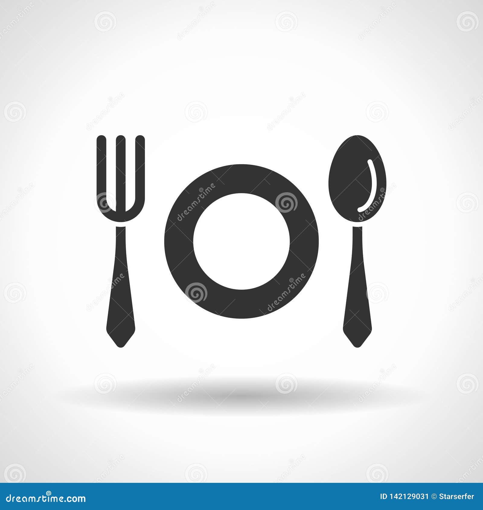 Monochromatic Tableware Icon Stock Vector - Illustration of serving ...