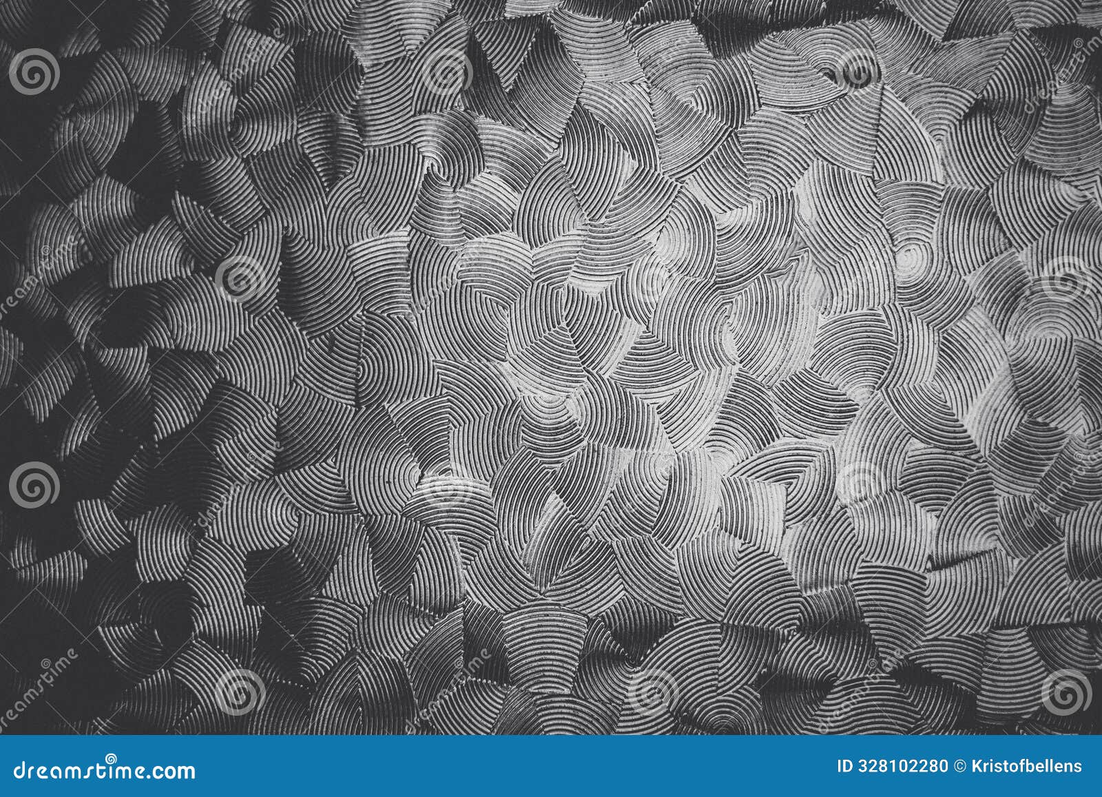 Monochromatic, Textured Pattern on Glass with Overlapping, Undulating ...