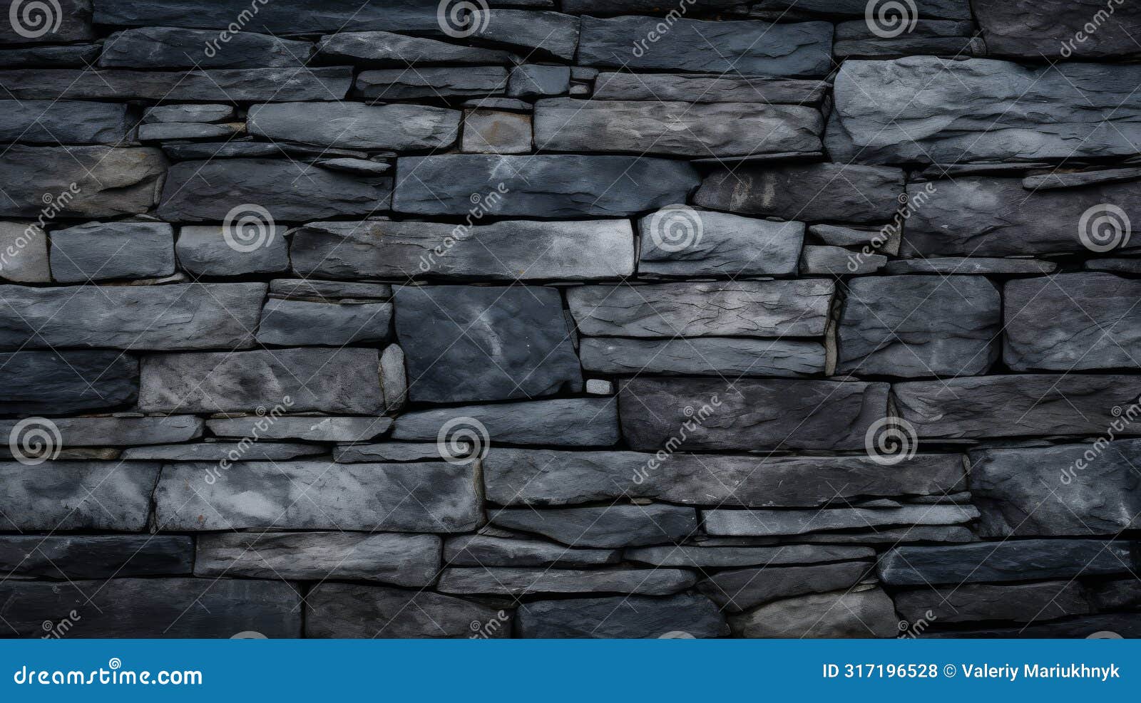 Monochromatic and Textured Slate Stone Wall Perfect for Backgrounds and ...