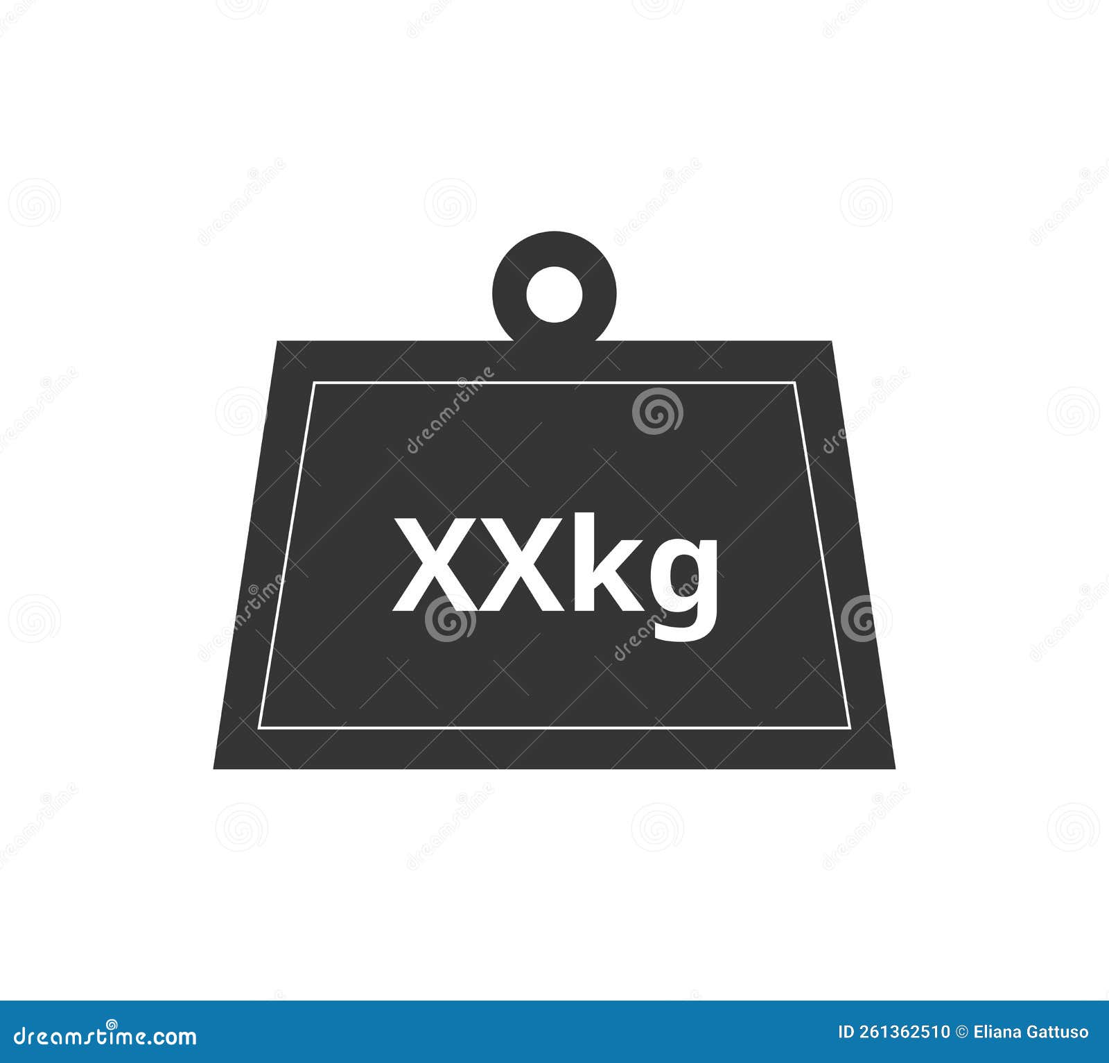 Monochromatic Weight of Packaging Symbol. Concept of Packaging Stock ...