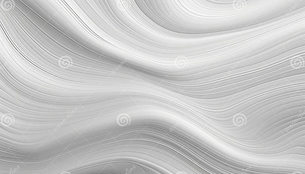 Monochromatic White Wave Texture Pattern Background for Modern Design ...