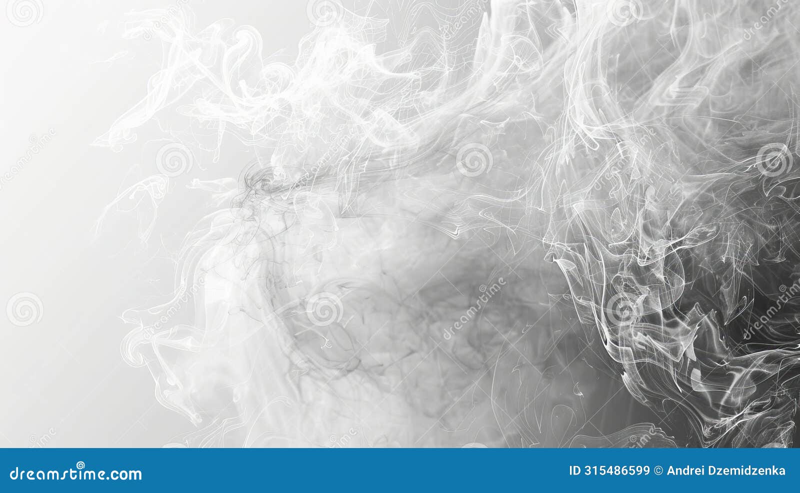 Monochrome Abstract Background with Gray Transparent Smoke Stock Image ...