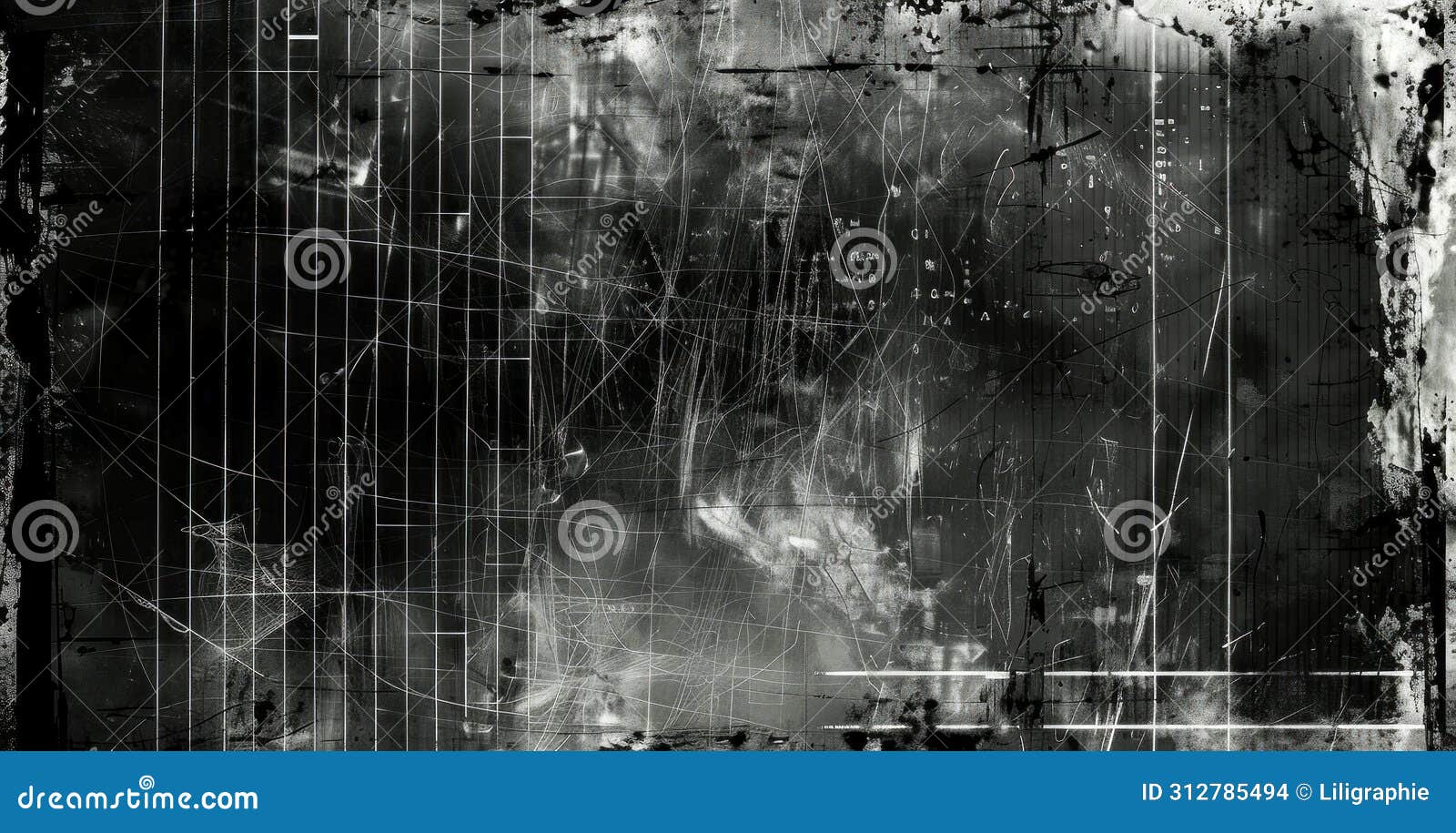 Monochrome Abstract Background with Intricate Scratch Patterns and ...