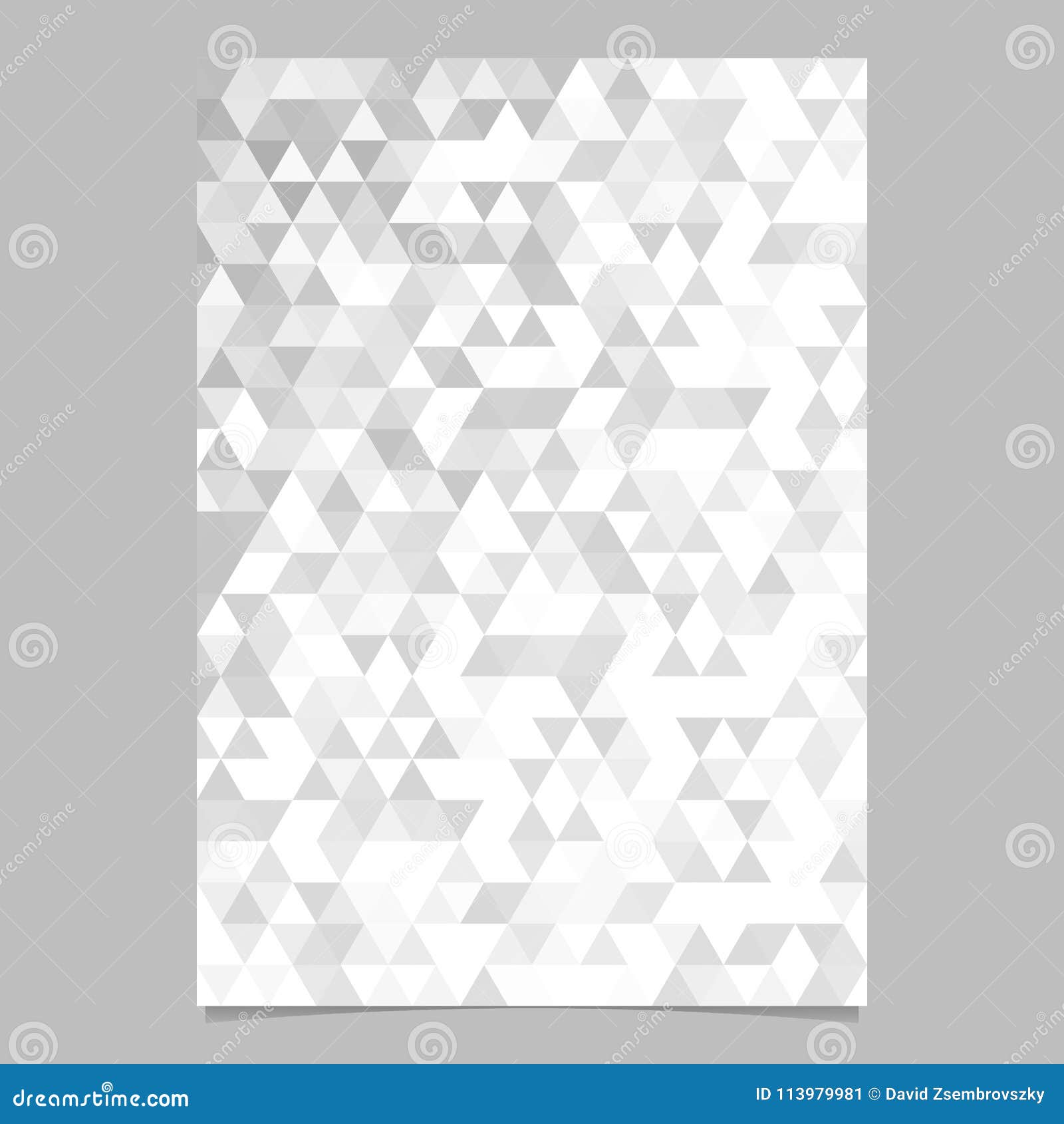 Monochrome Abstract Brochure Template Design Stock Vector ...