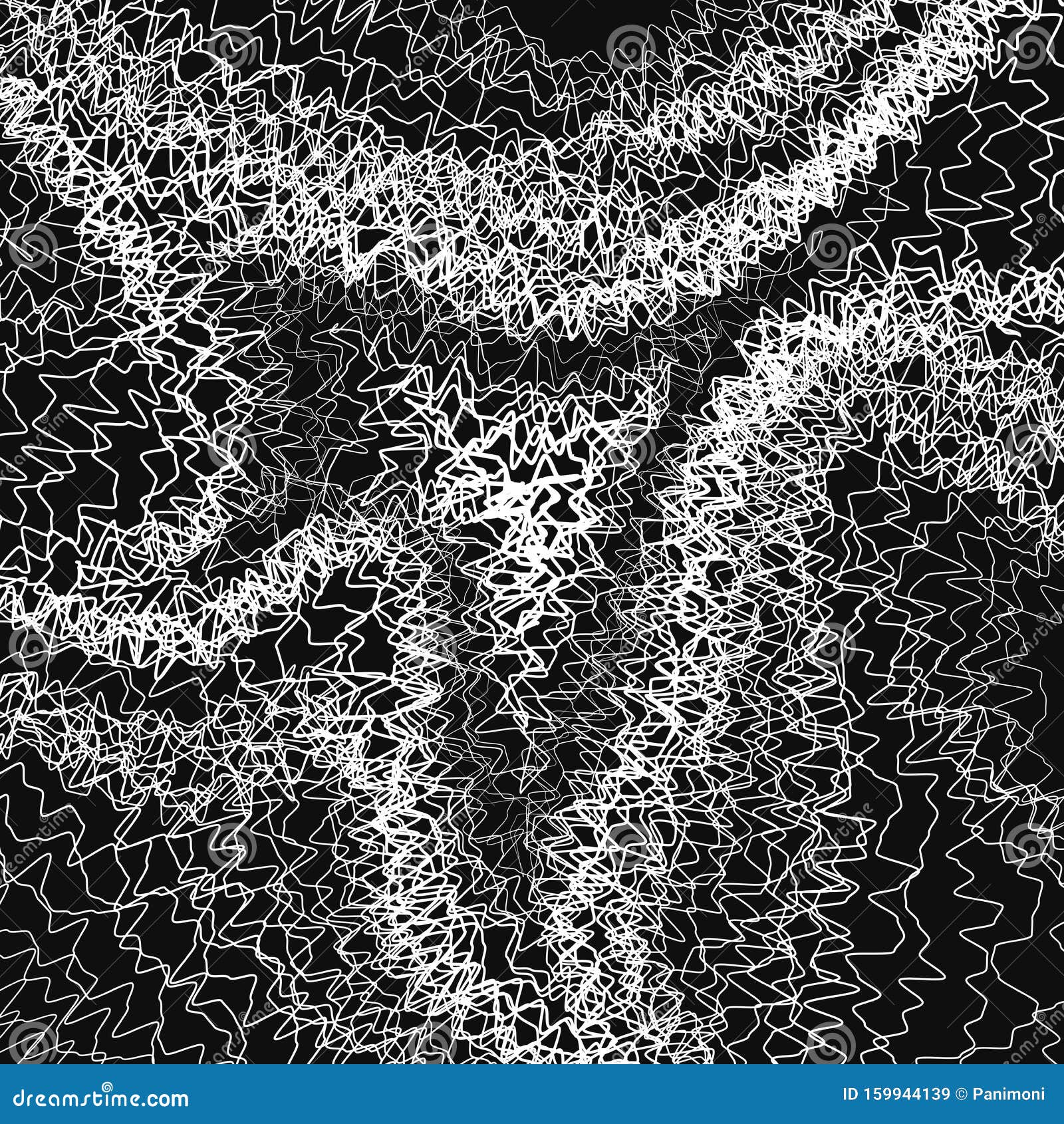 Monochrome Abstract Lines Background. Vector Design Art Chaos Texture ...