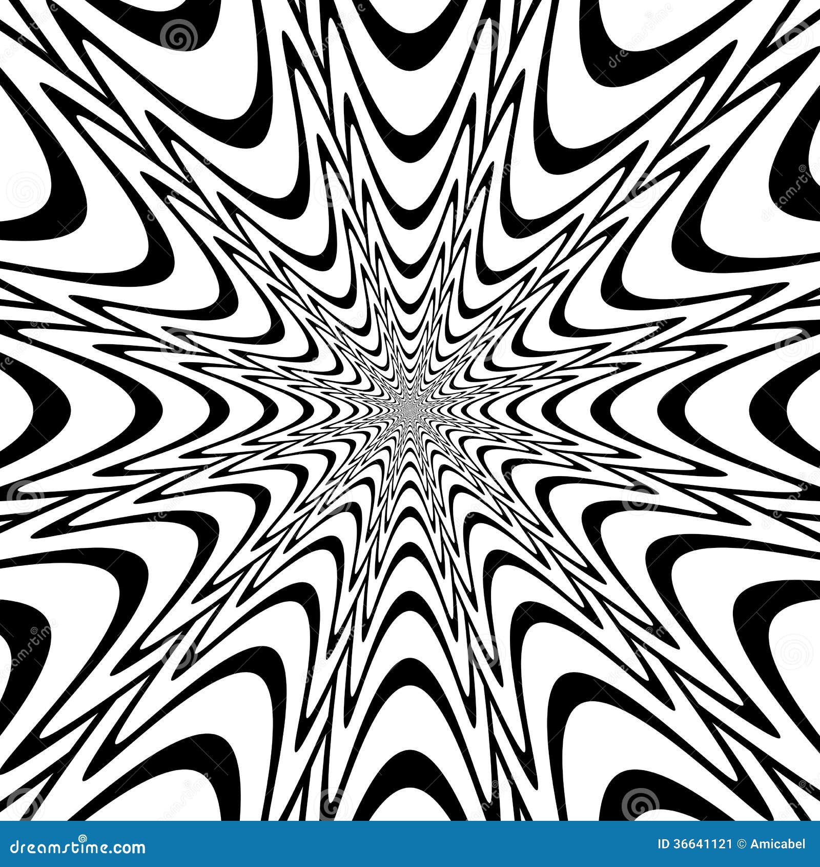 Monochrome Abstract Perspective Funnel Explosion B Stock Vector ...