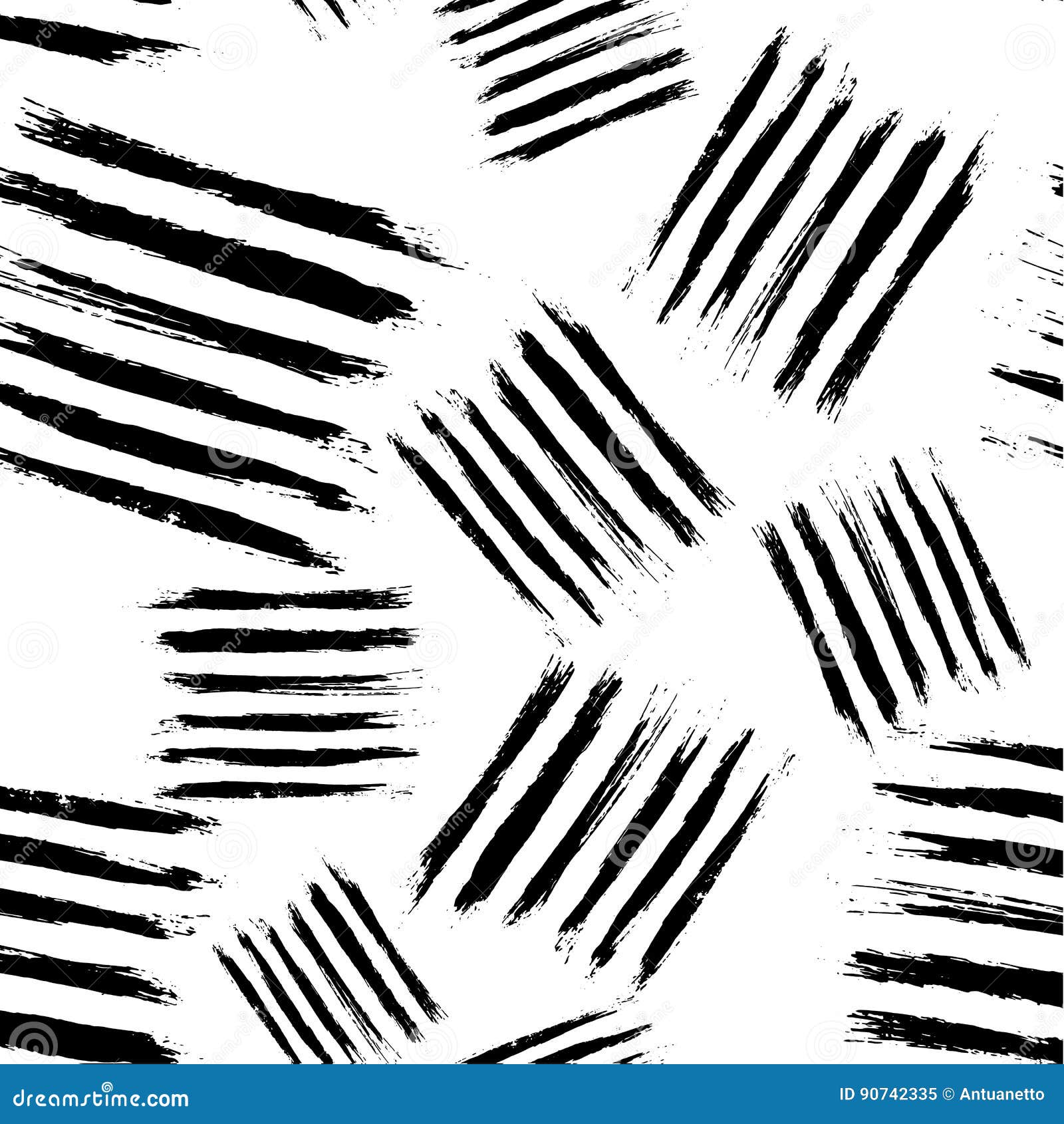 Monochrome Abstract Trace Blocks Seamless Pattern Stock Vector ...