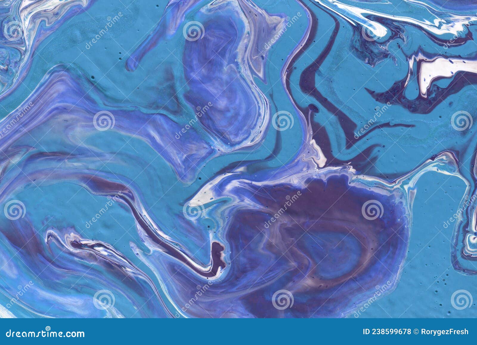 Monochrome Acrylic Texture Made in Liquid Pour Technique. Stock Photo ...