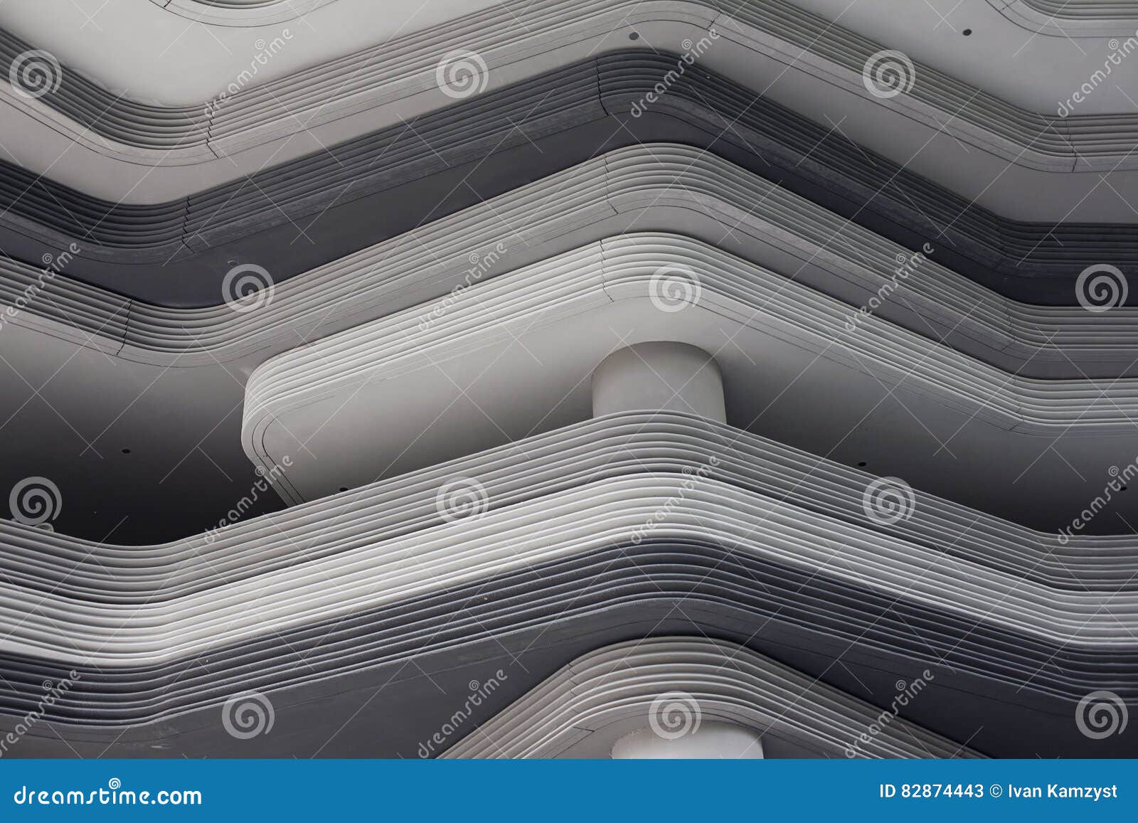 Monochrome Background with Concrete Architectural Structure Stock Image ...